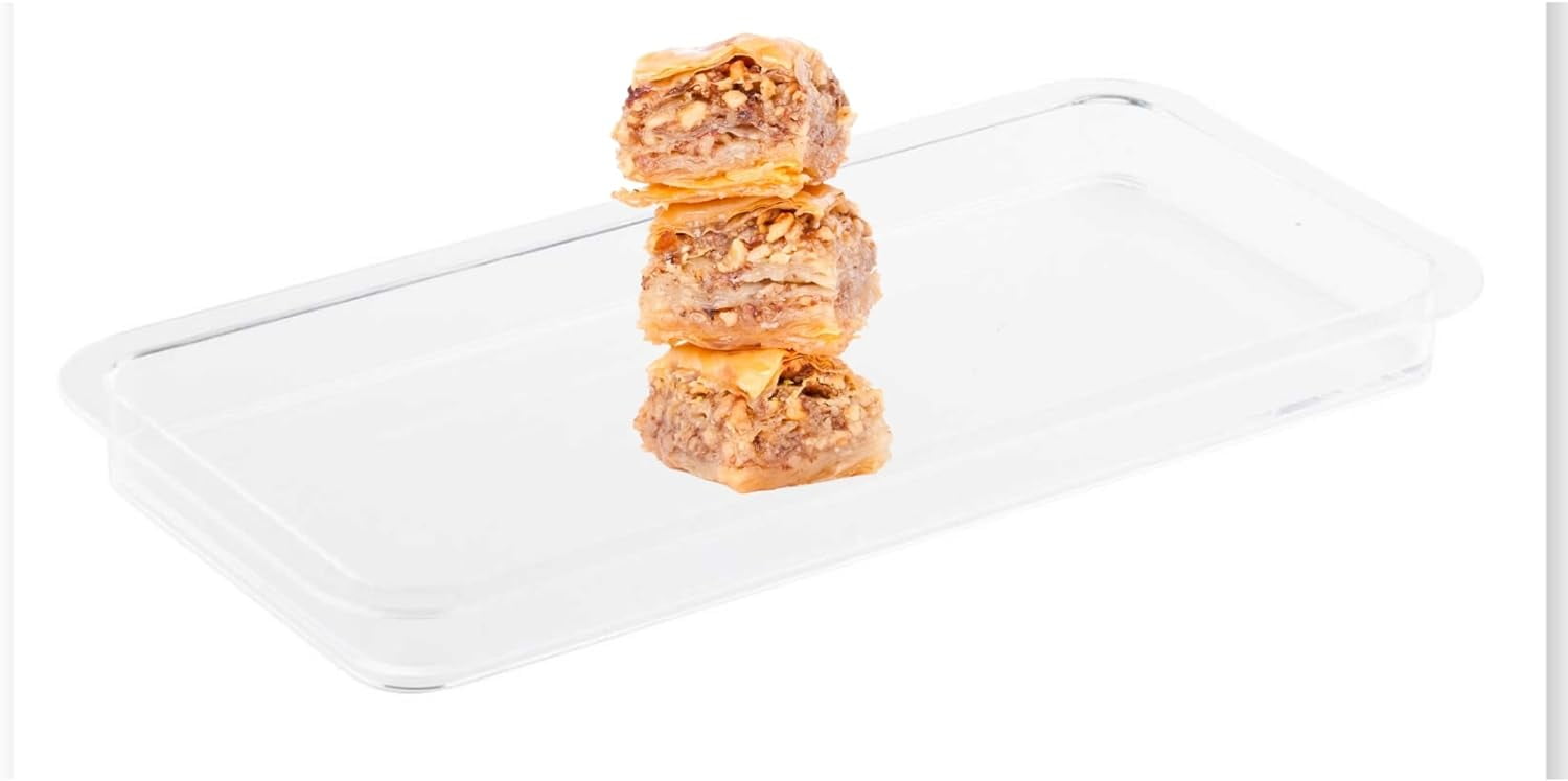 Hidove Clear Rectangular Cake Plate, Food Tray for Pastry, s, Derts ...