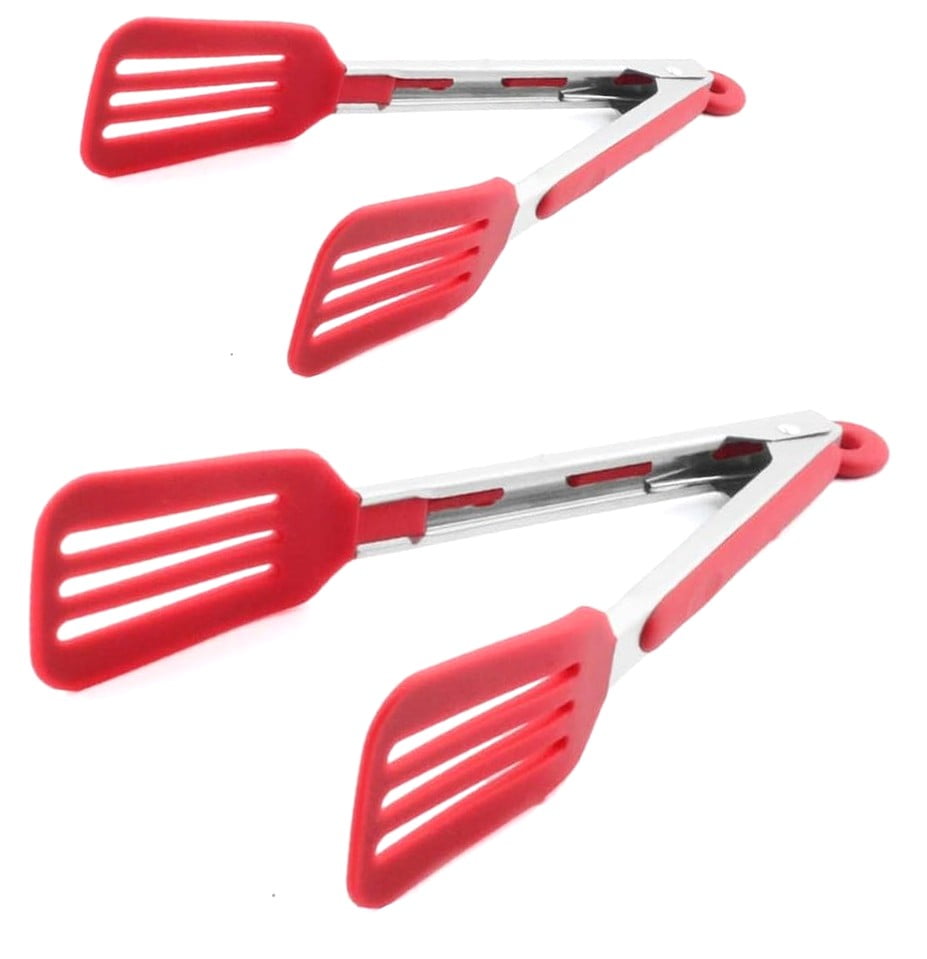 Hidove Cooking Tongs Set in 9-inch and 12-inch Sizes, Steel Kitchen ...