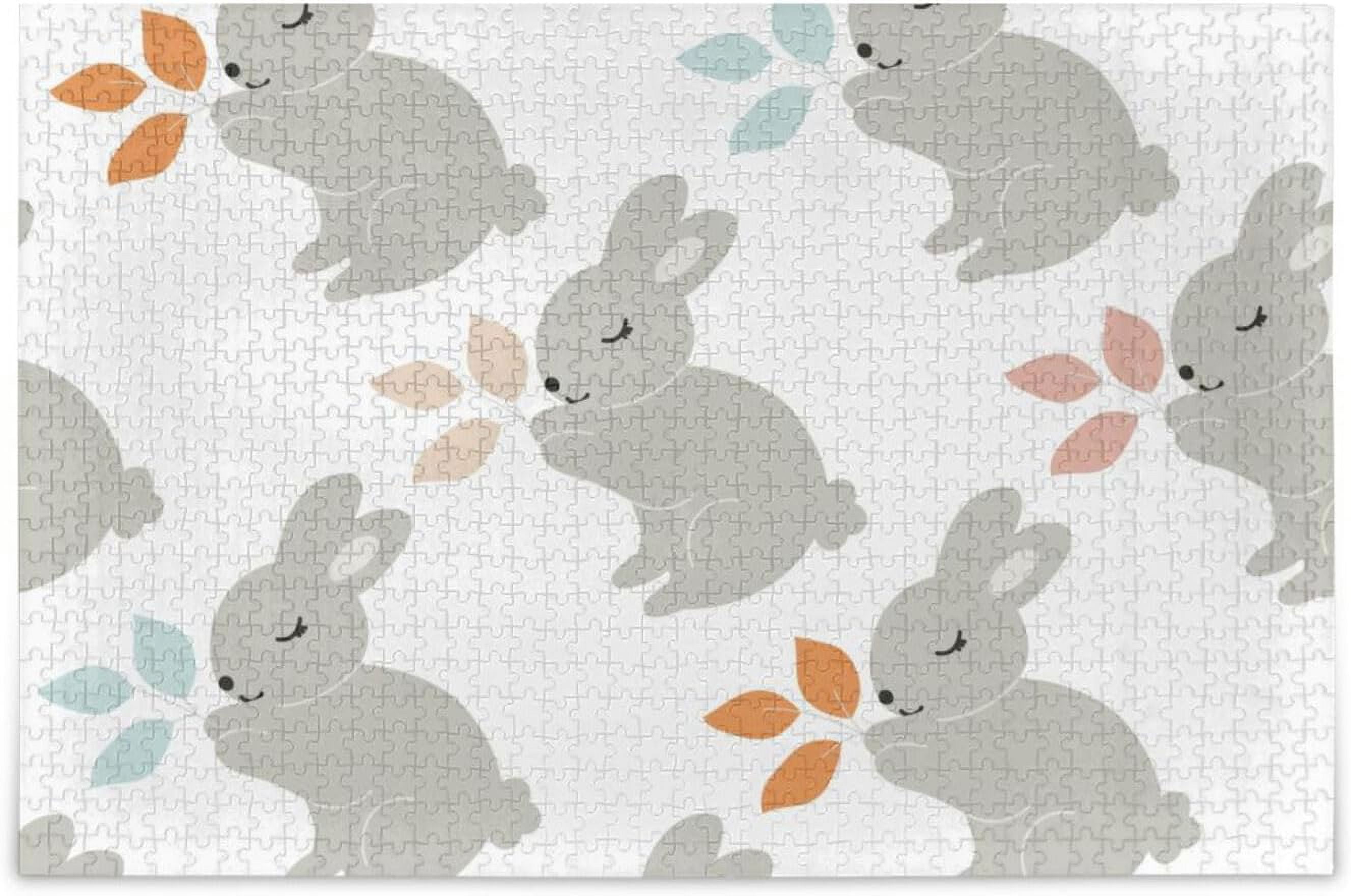Hidove Cute Rabbit Jigsaw Puzzle for Adults Teens Kids, 1000 Pieces ...