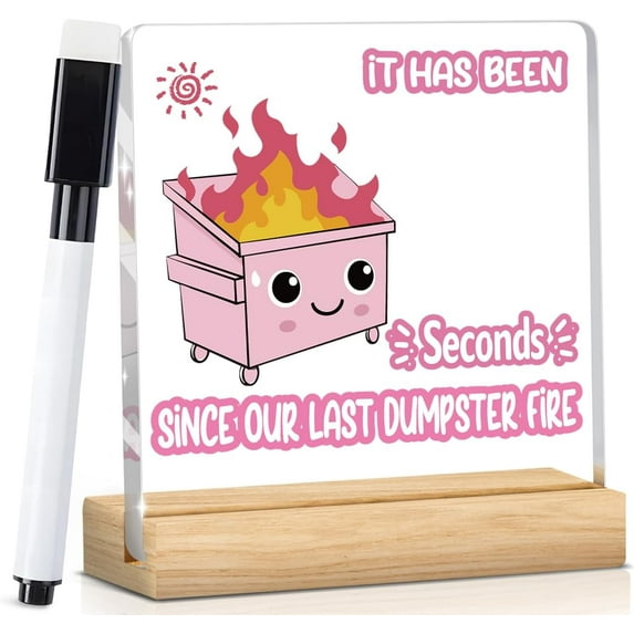 Hidove Desk Decoration Humorous Office Decor, Acrylic Plaque for ...