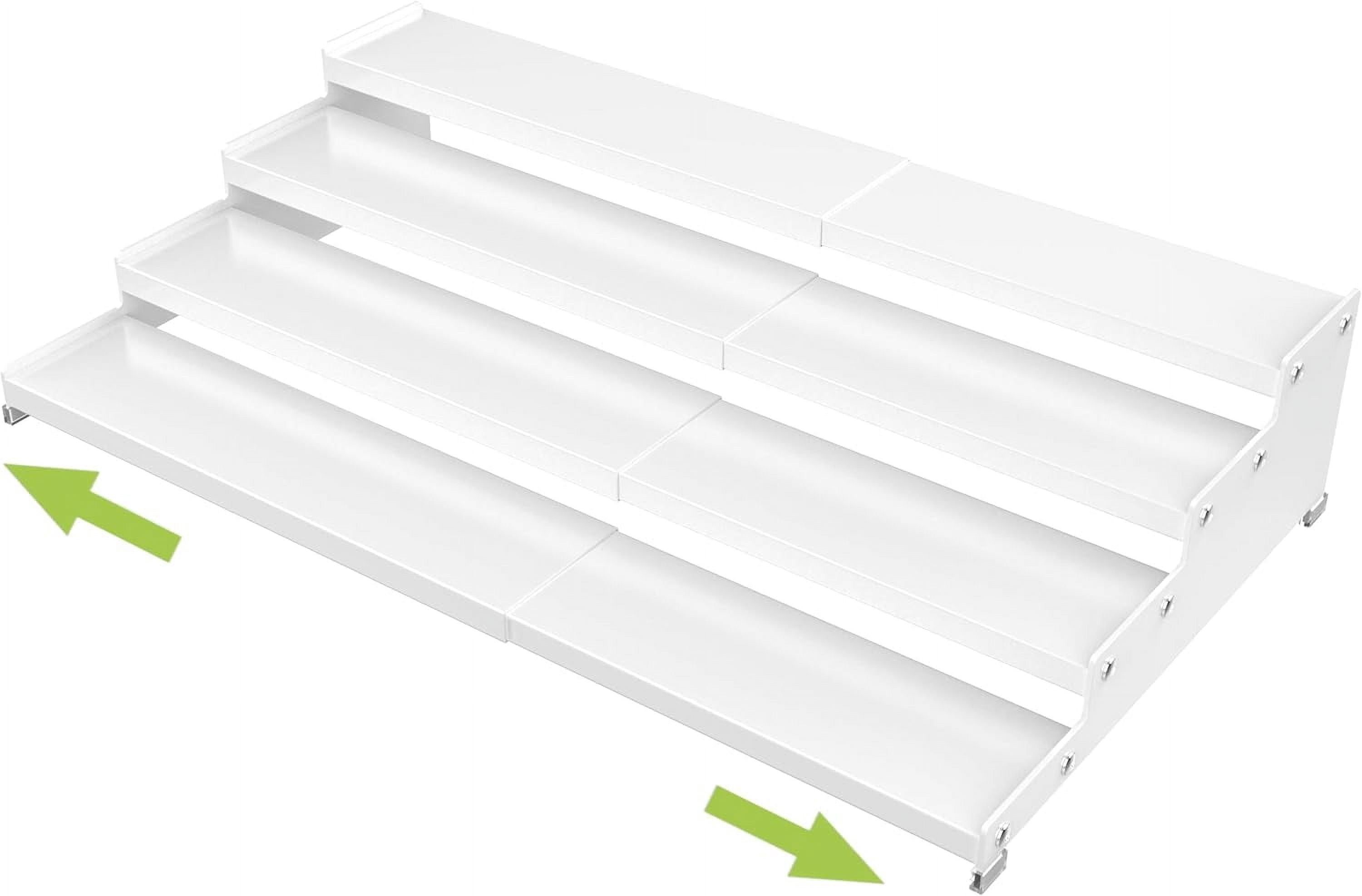 Hidove Expandable 4-Tier Step Spice Rack Organizer for Kitchen Cabinet ...
