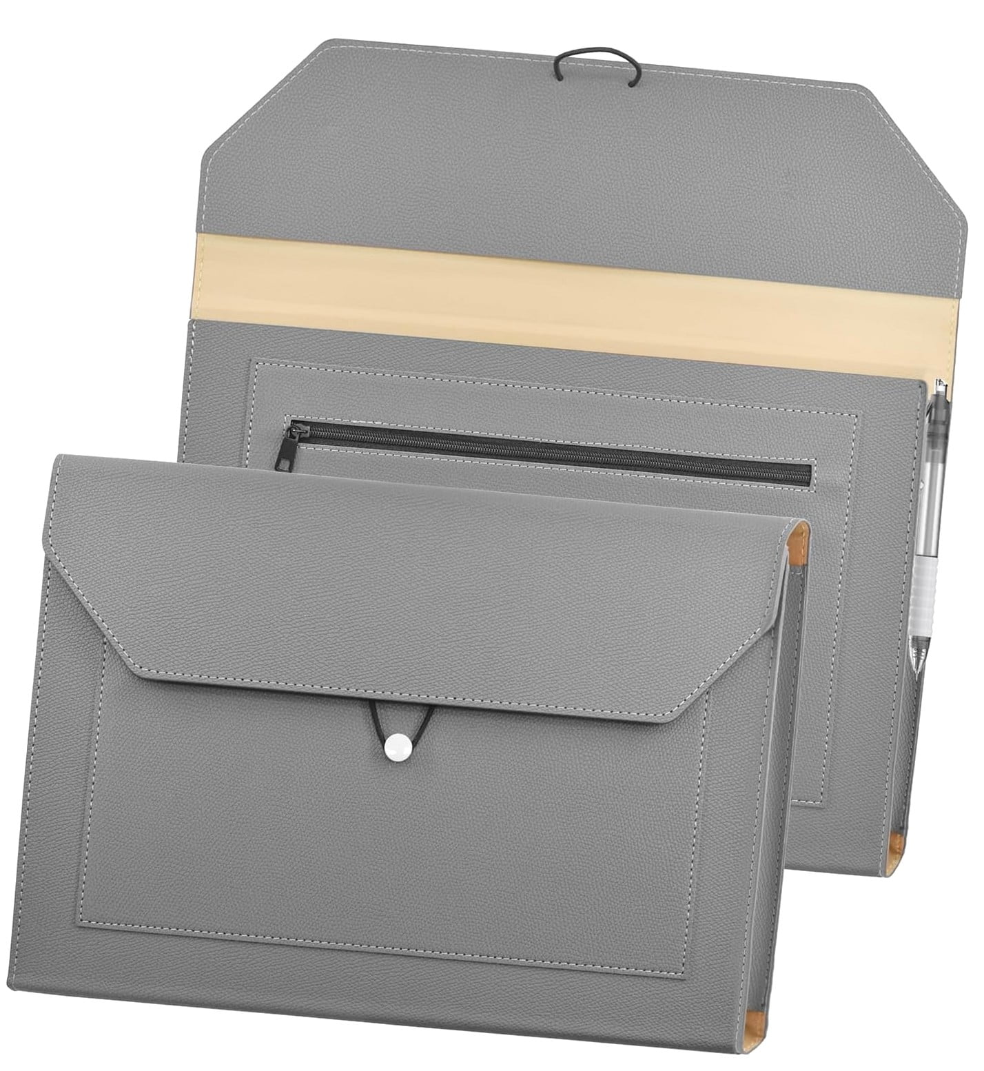 Hidove Expandable File Folders PU Document Holder Portfolio Filing ...