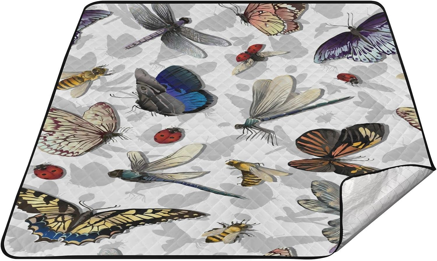 Hidove Extra Large Outdoor Picnic Blanket,3D Butterfly Waterproof Beach ...