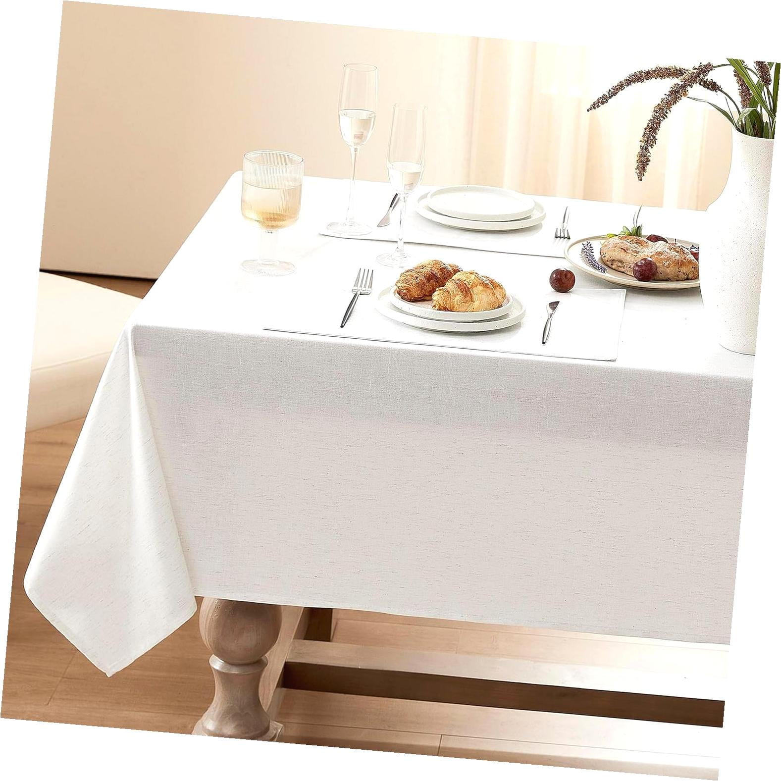 Hidove Extra Long Table Cover Linen Tablecloths for Rectangular Tables ...