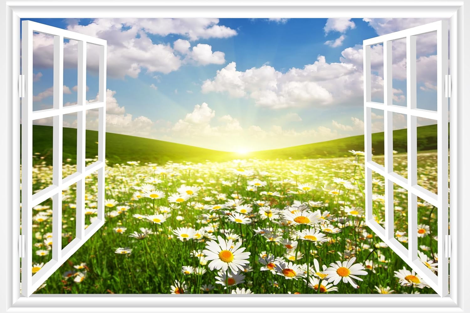 Hidove Fake Window for Walls Faux Window Decal Poster Picture Open ...
