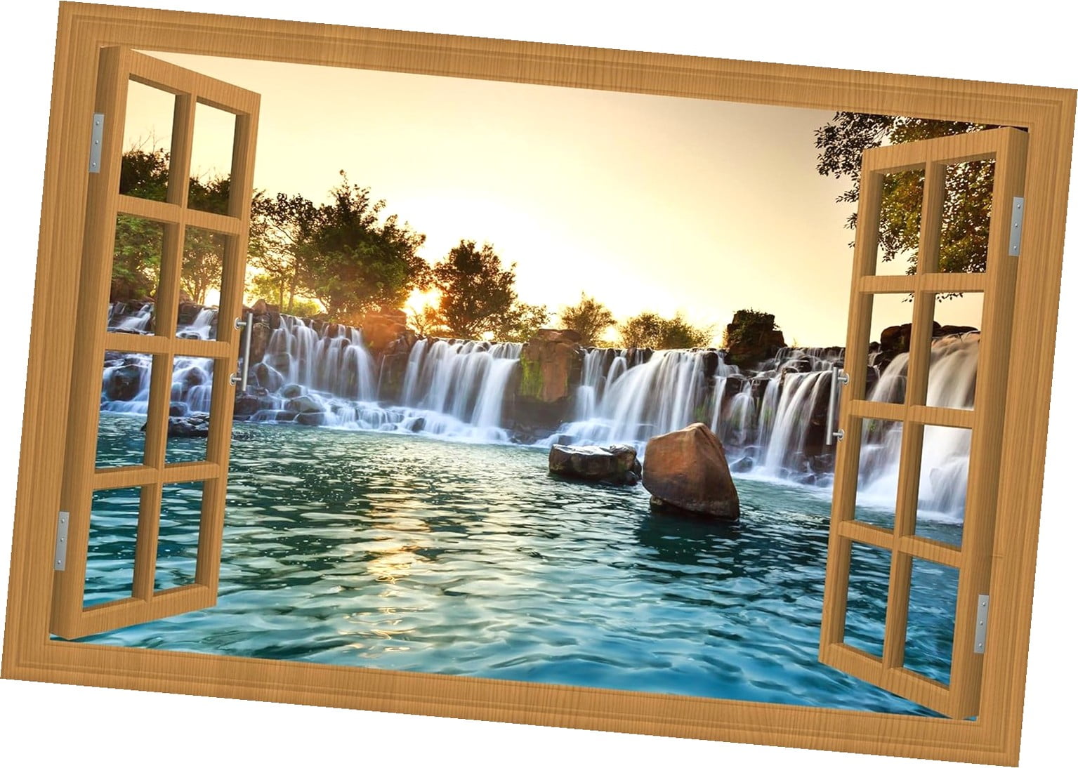 Hidove Fake Window for Walls Faux Window Decal Poster Picture Open ...