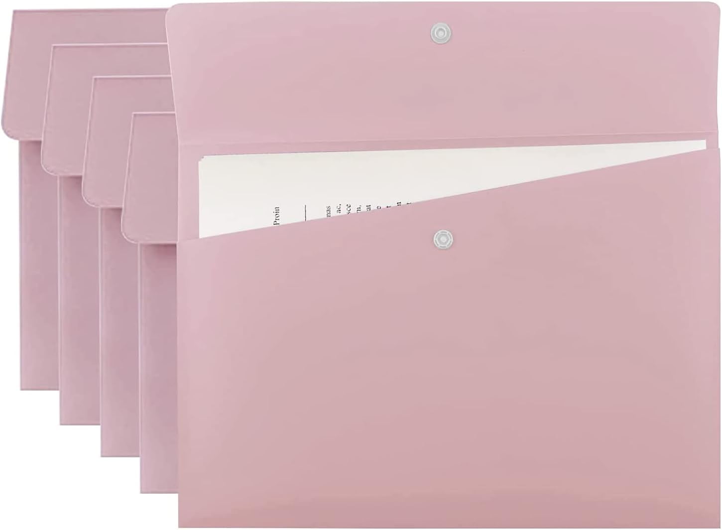 Hidove File Folders Letter Size File Jackets Organizer Plastic Envelope ...
