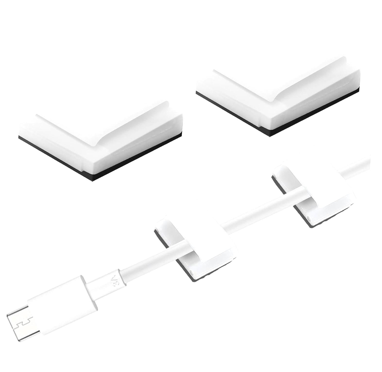 Hidove Flat Cable Clips 100 Pieces Adhesive Wire Holders Flat Charging ...