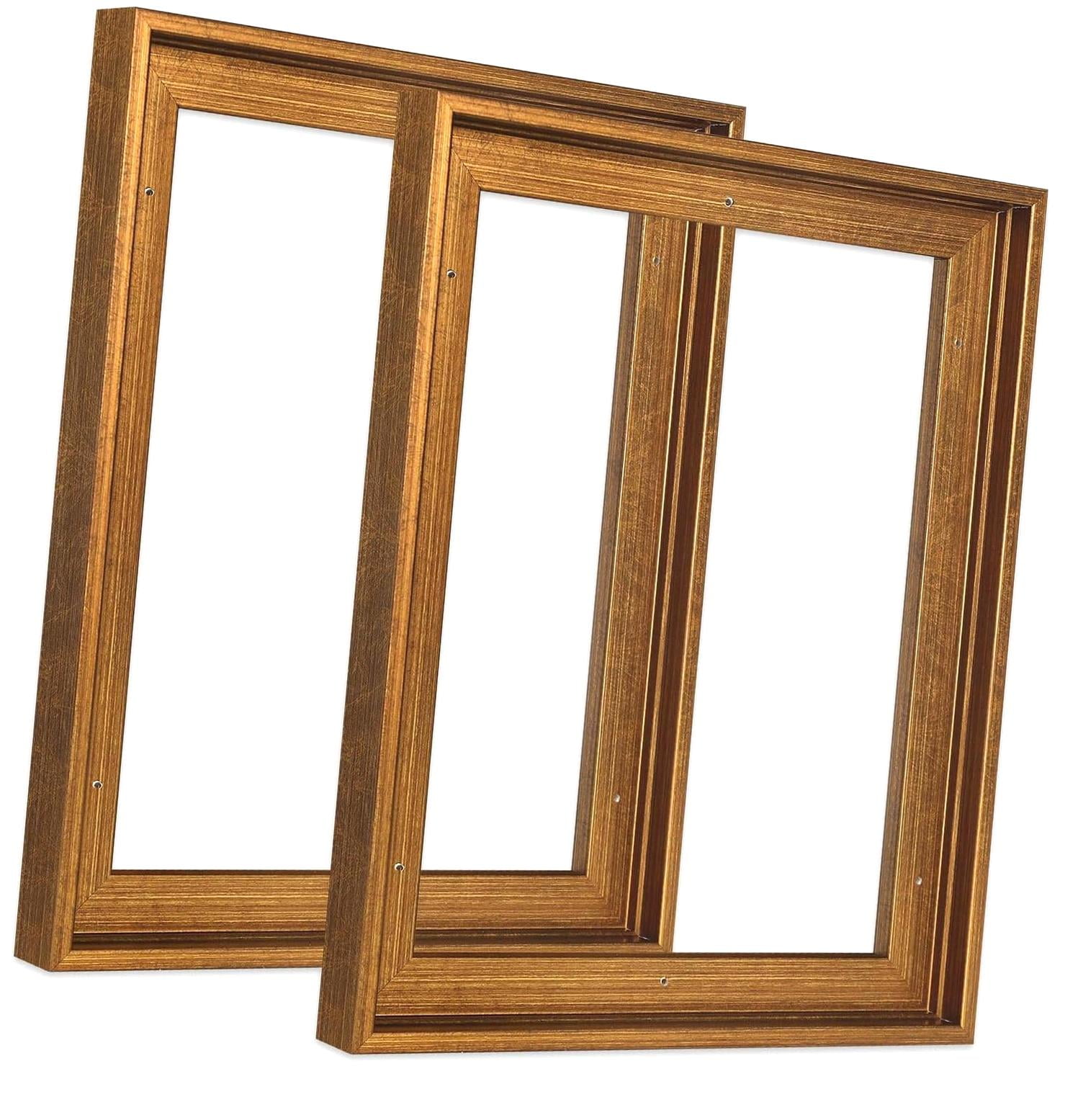 Hidove Floating Frame for 12x16 Canvas Board, 2-Piece Set with 0.9 ...