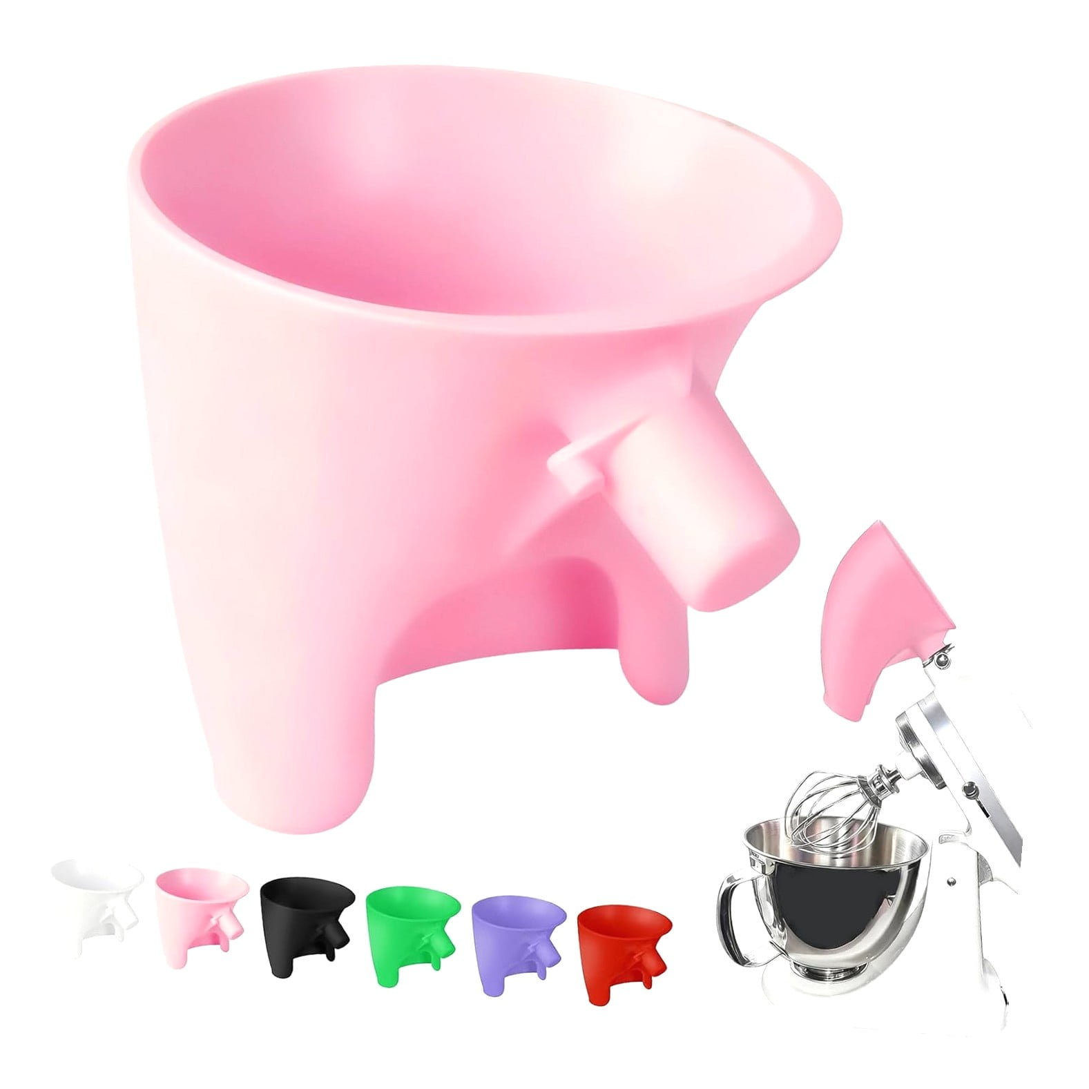 Hidove Flour Funnel for Kitchen Mixer, Stand Mixer Attachment, Plastic ...