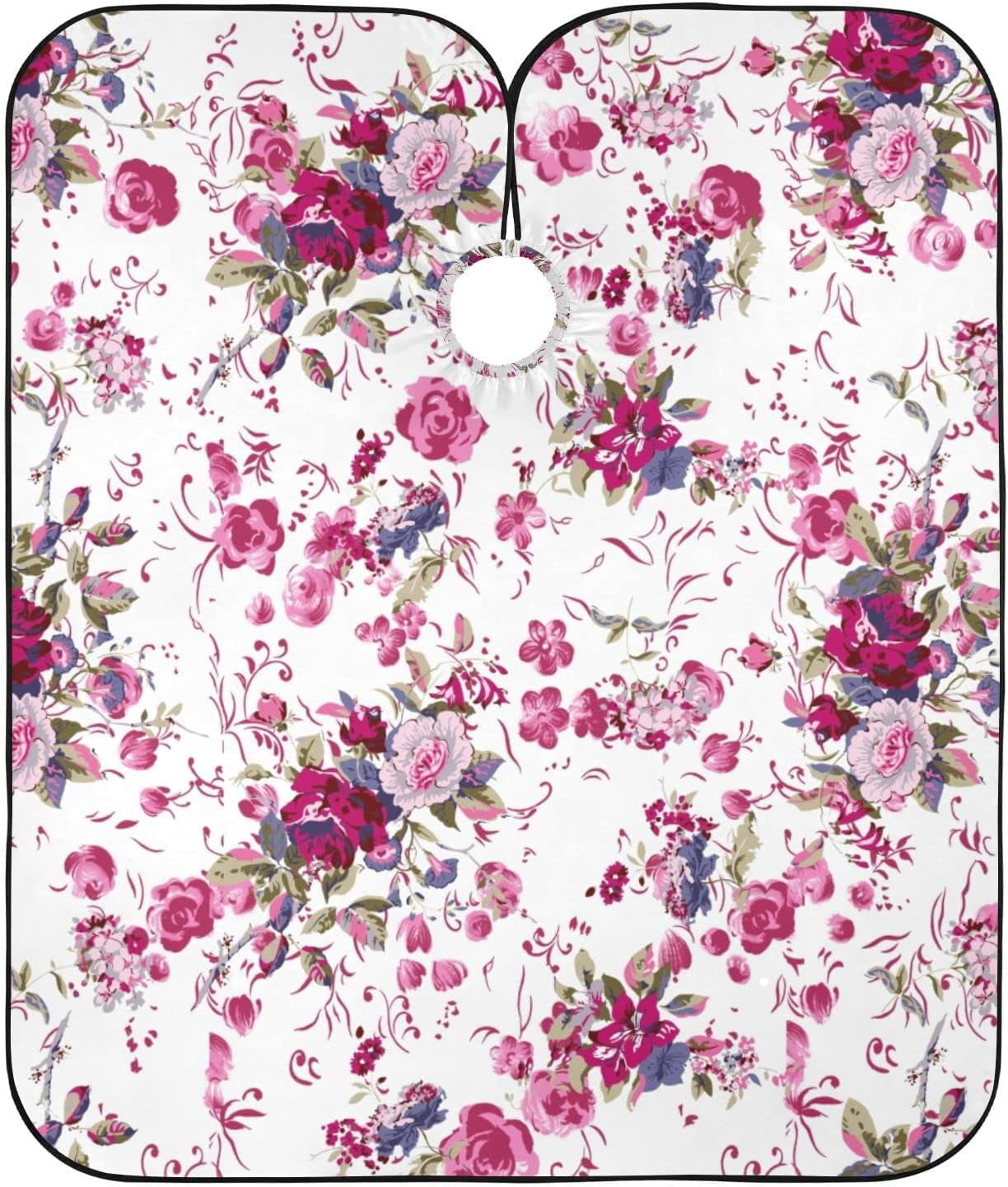 Hidove Flowers Design Pattern Waterproof Barber Cape for Men Adjustable ...