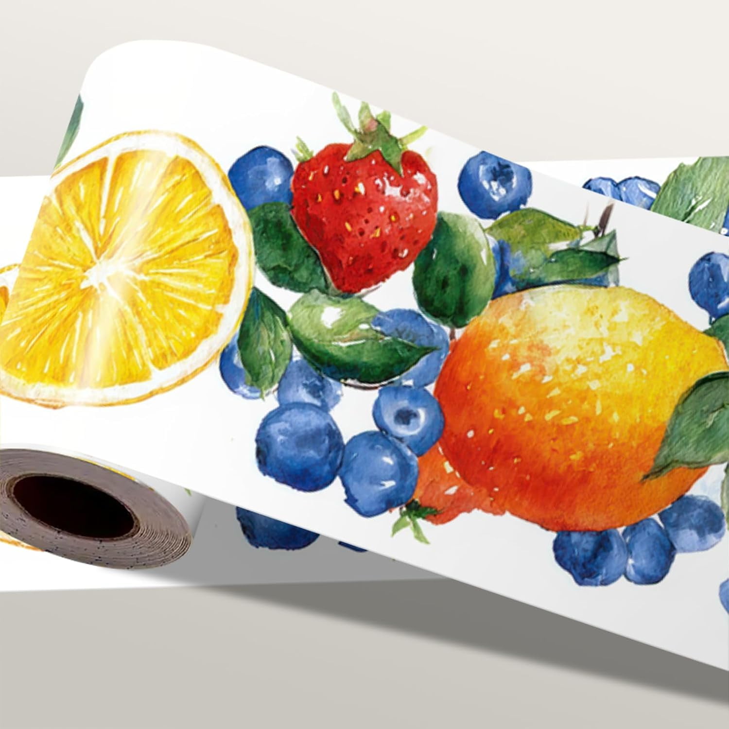 Hidove Fruit Wallpaper Border 196x4 Inch and Stick Wall Border Orange ...