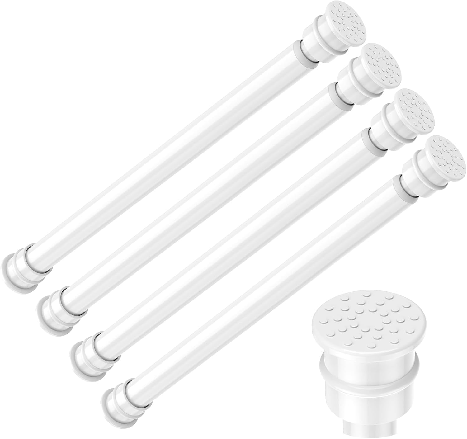 Hidove Fvonzon 4 Pack Small Tension Rods 12-19 Inch, Slim Tension ...