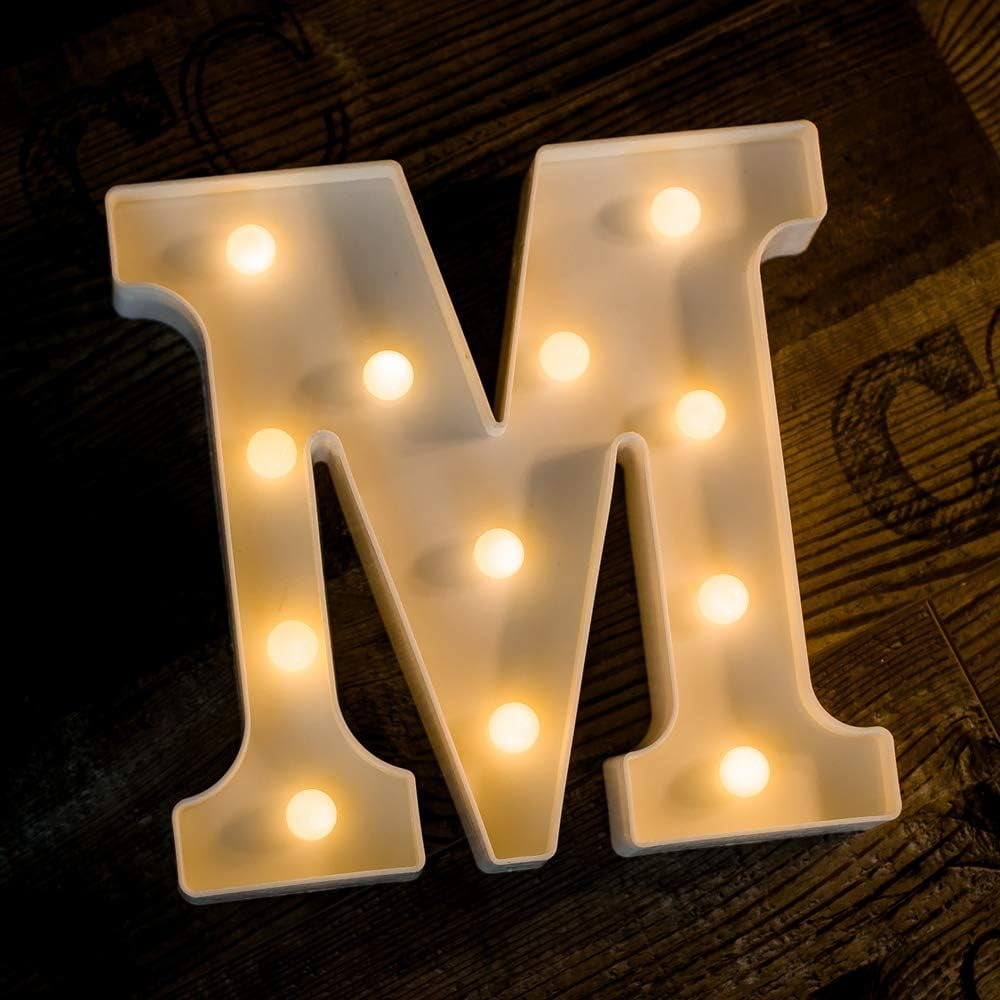 Hidove Fy LED Letter Lights Sign Marquee Light Up Letters Sign for ...