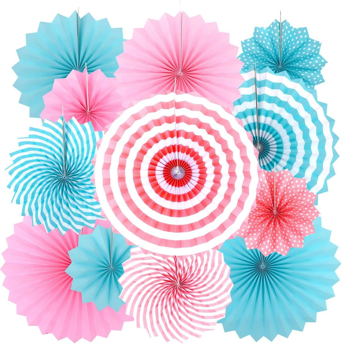 Hidove Gender Ral Party Hanging Decorations - Boy or Girl Ral Gender Baby Sr Birthday Party ...