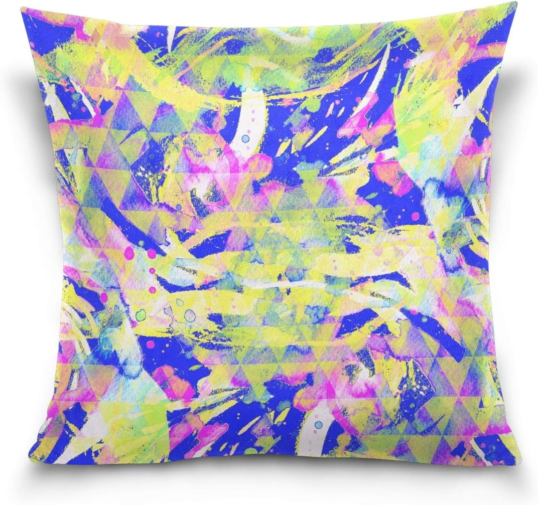 Hidove Geometric Bohemian Design Velvet Oblong Lumbar Plush Throw ...