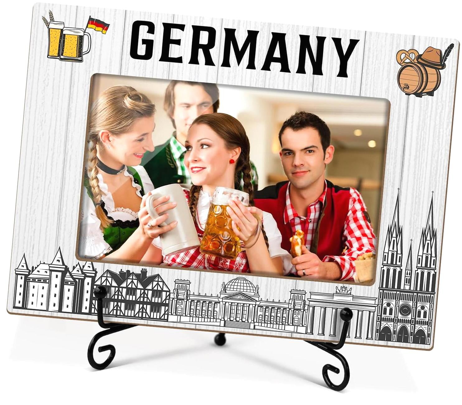 Hidove Germany Picture Frame, Germany Wooden Photo Frame For Vacation ...