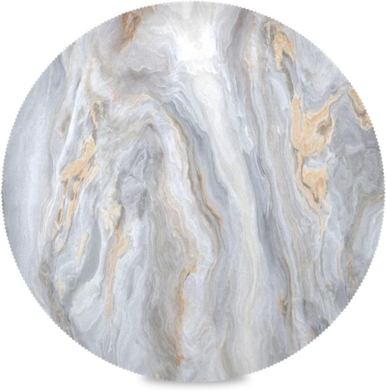Hidove Grey Marble Round Placemats Set of 4 Table Mats for Kitchen ...