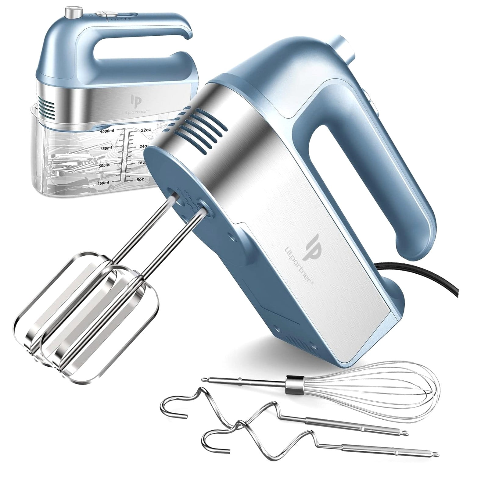 Hidove Hand Mixer Electric, 450W Kitchen Mixers with Cup Storage Case ...