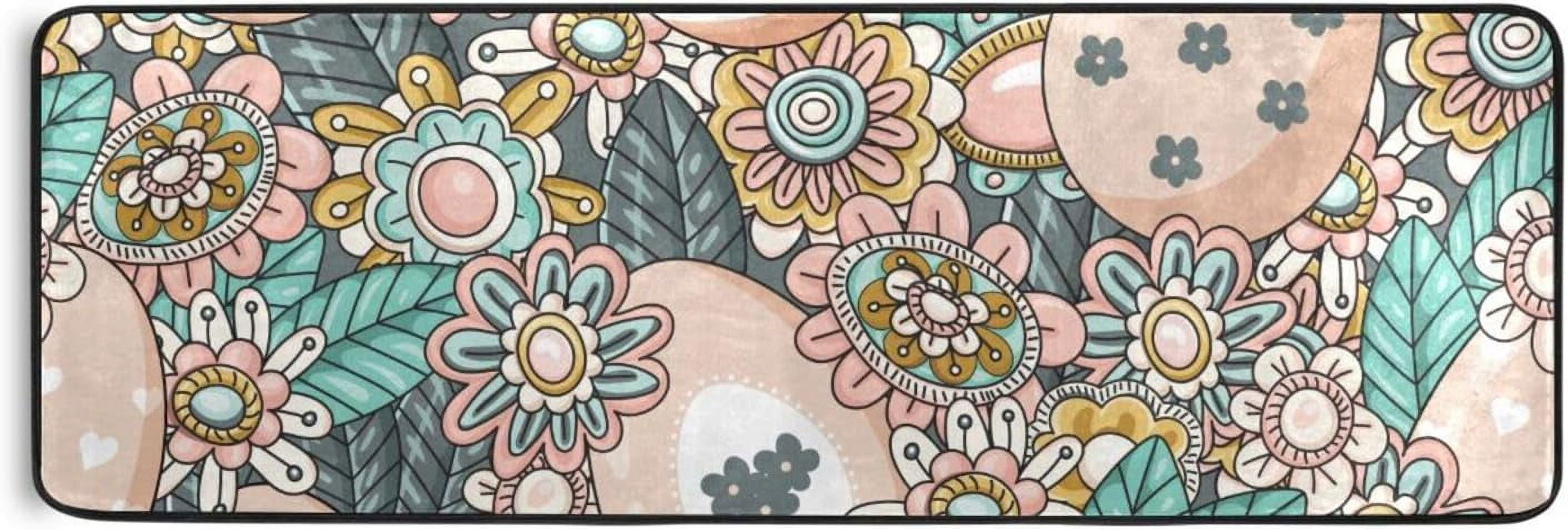 Hidove Happy Easter Pattern Area Rug - 2' x 6' Washable Runner Rugs ...