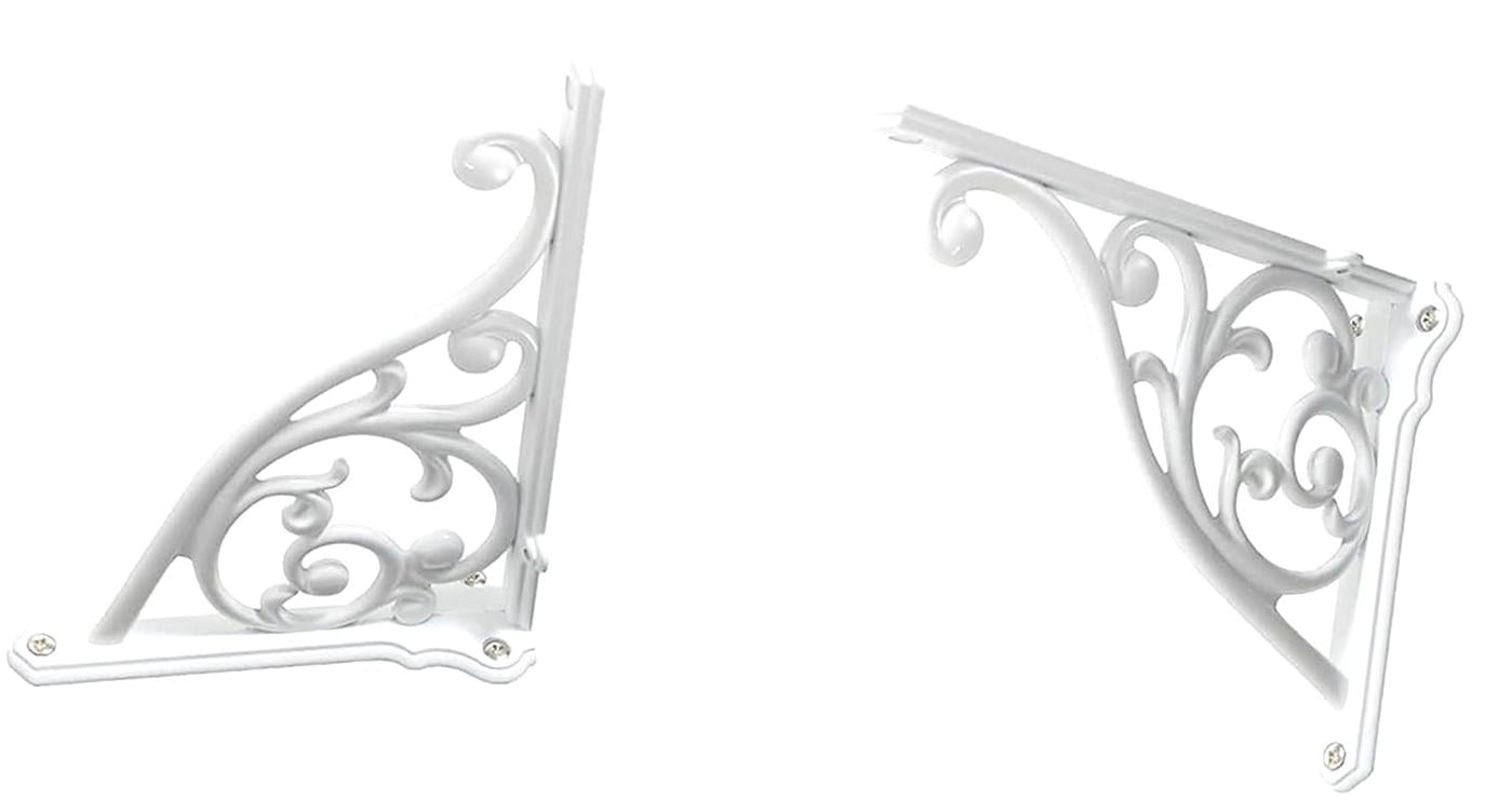 Hidove Heavy Duty Solid Stand, 12 Inch 2 Pack White, Right Angle Wall ...