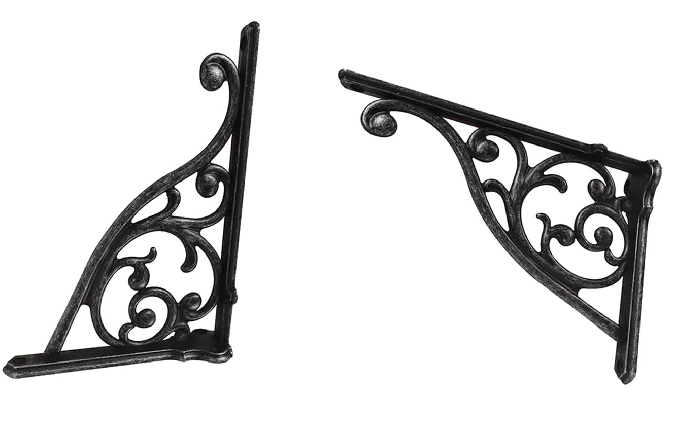 Hidove Heavy Duty Solid Stand, 5 Inch 4 Pack Iron Gray, Right Angle ...