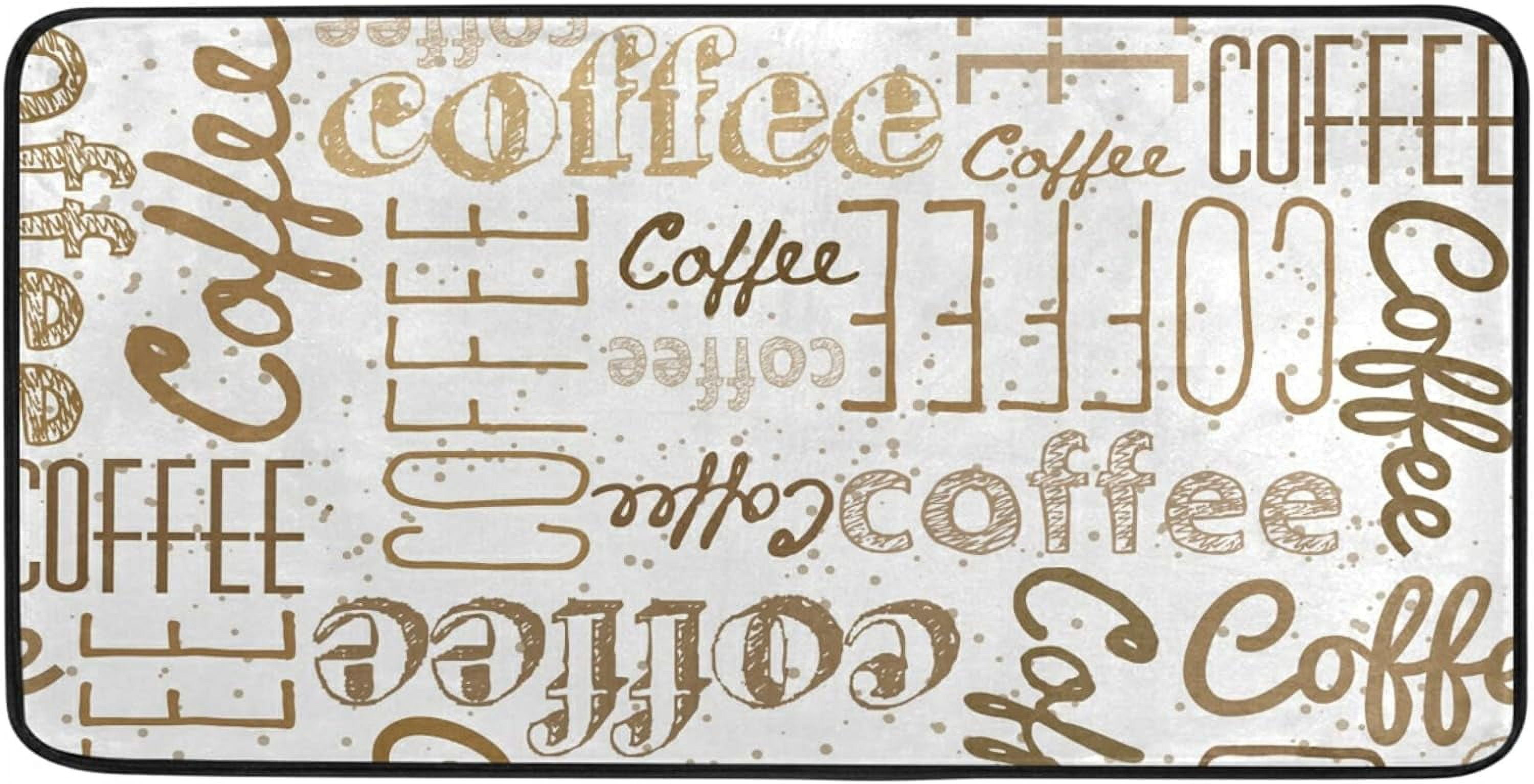 Hidove Kitchen Mat Coffee Kitchen Rug Mat Anti-Fatigue Comfort Floor ...