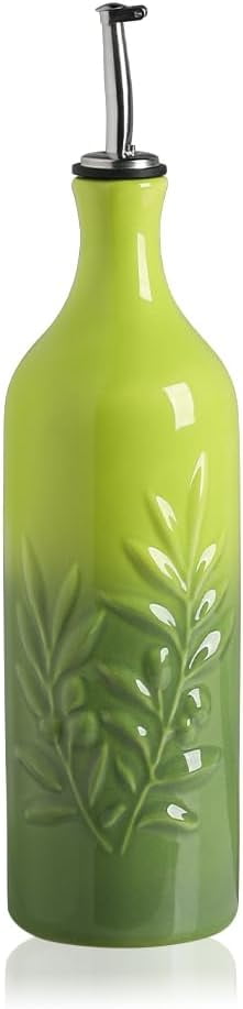 Hidove Large Ce Olive Oil Dispenser Bottle, 24 Oz Relief Opaque Oil ...