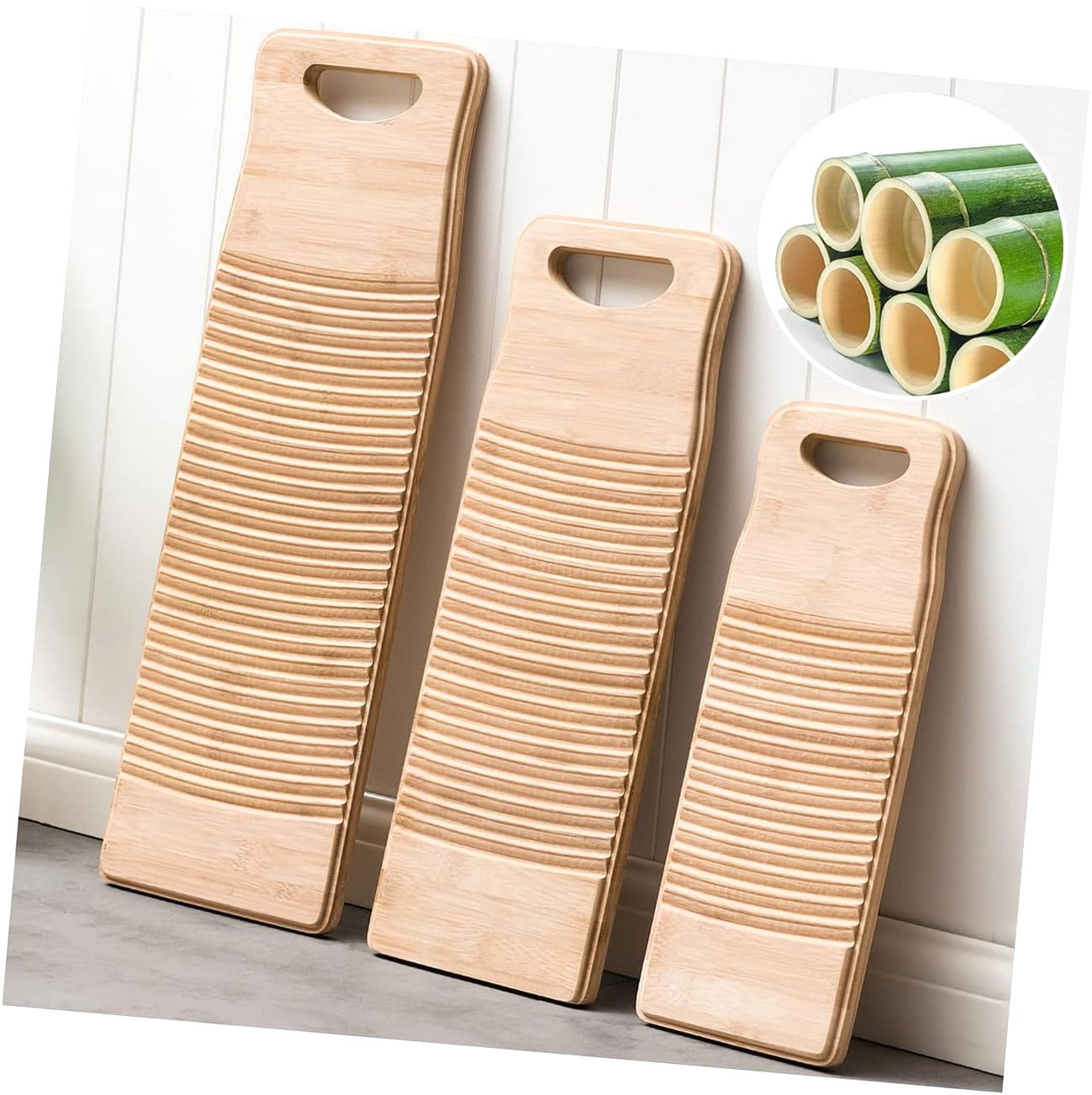Hidove Large Hand Washboard for Laundry Washing Clothes, Wooden color ...