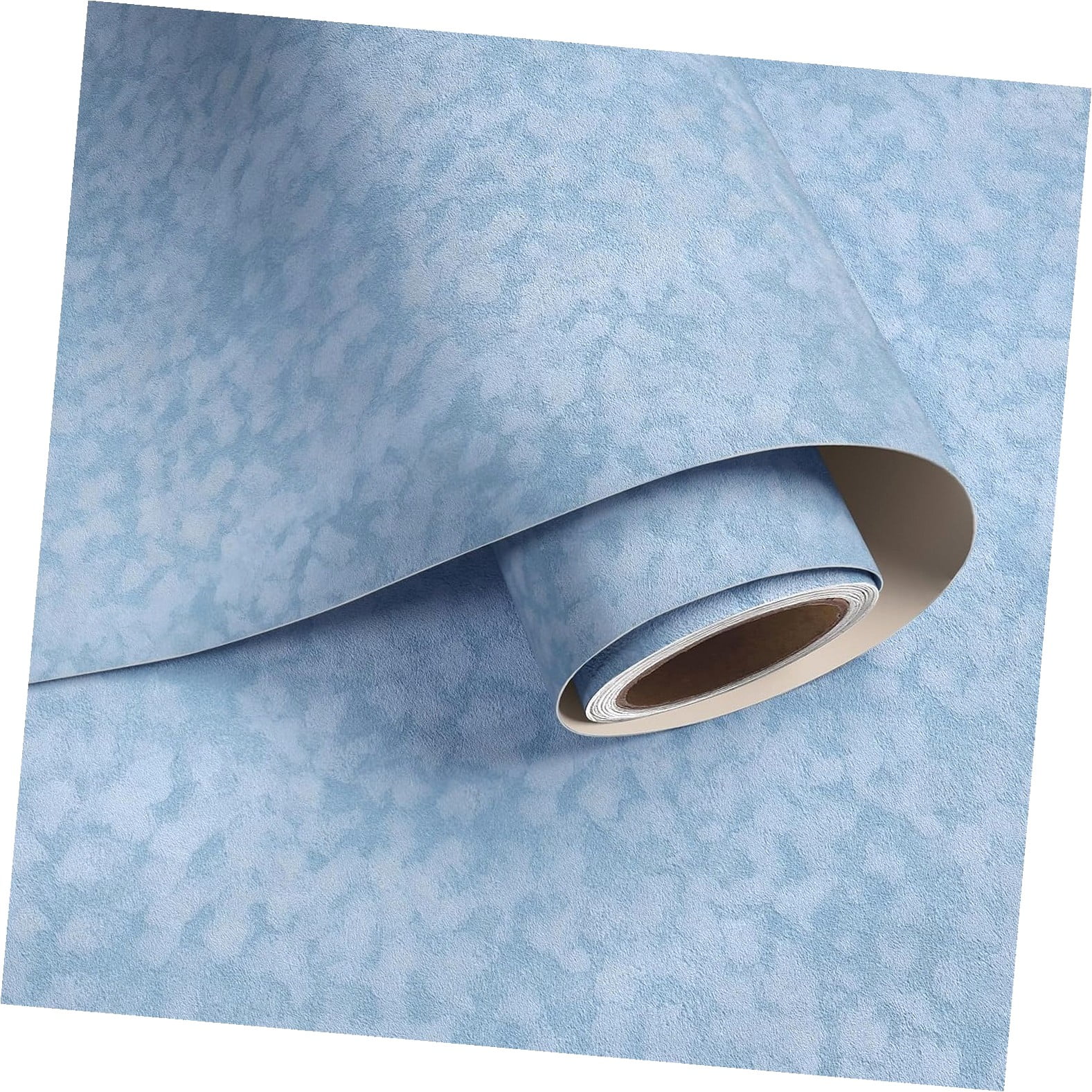 Hidove Light Blue Velvet Wallpaper and Stick Felt Liner for Drawers ...