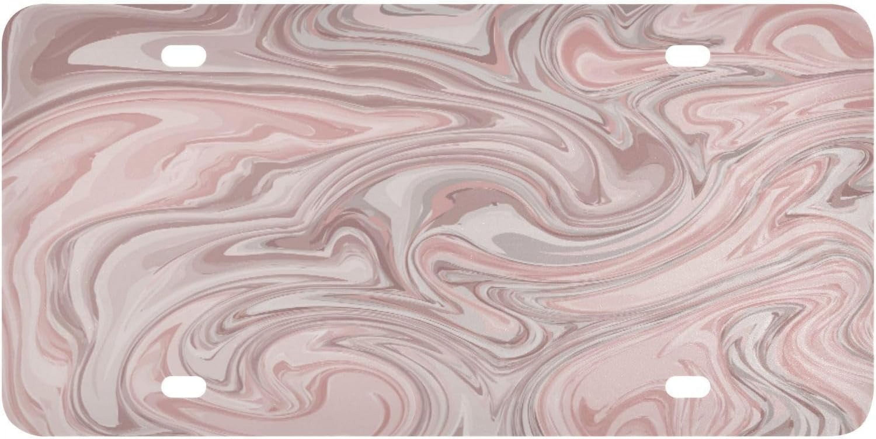 Hidove Liquid Marble License Plate Metal Car Plate,Vanity Tag,Aluminum ...