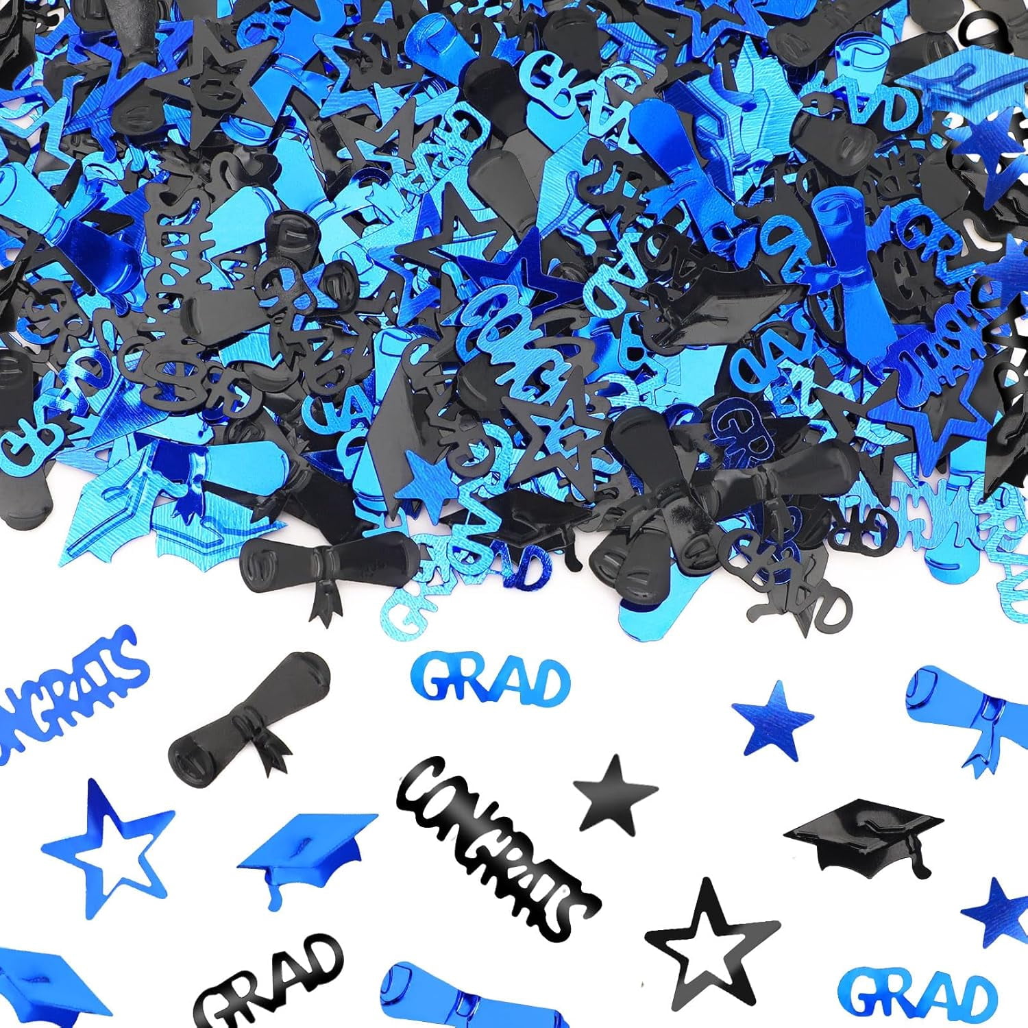 Hidove MARFORR Graduation Confetti Decorations, 2025 Bla Blue Party ...