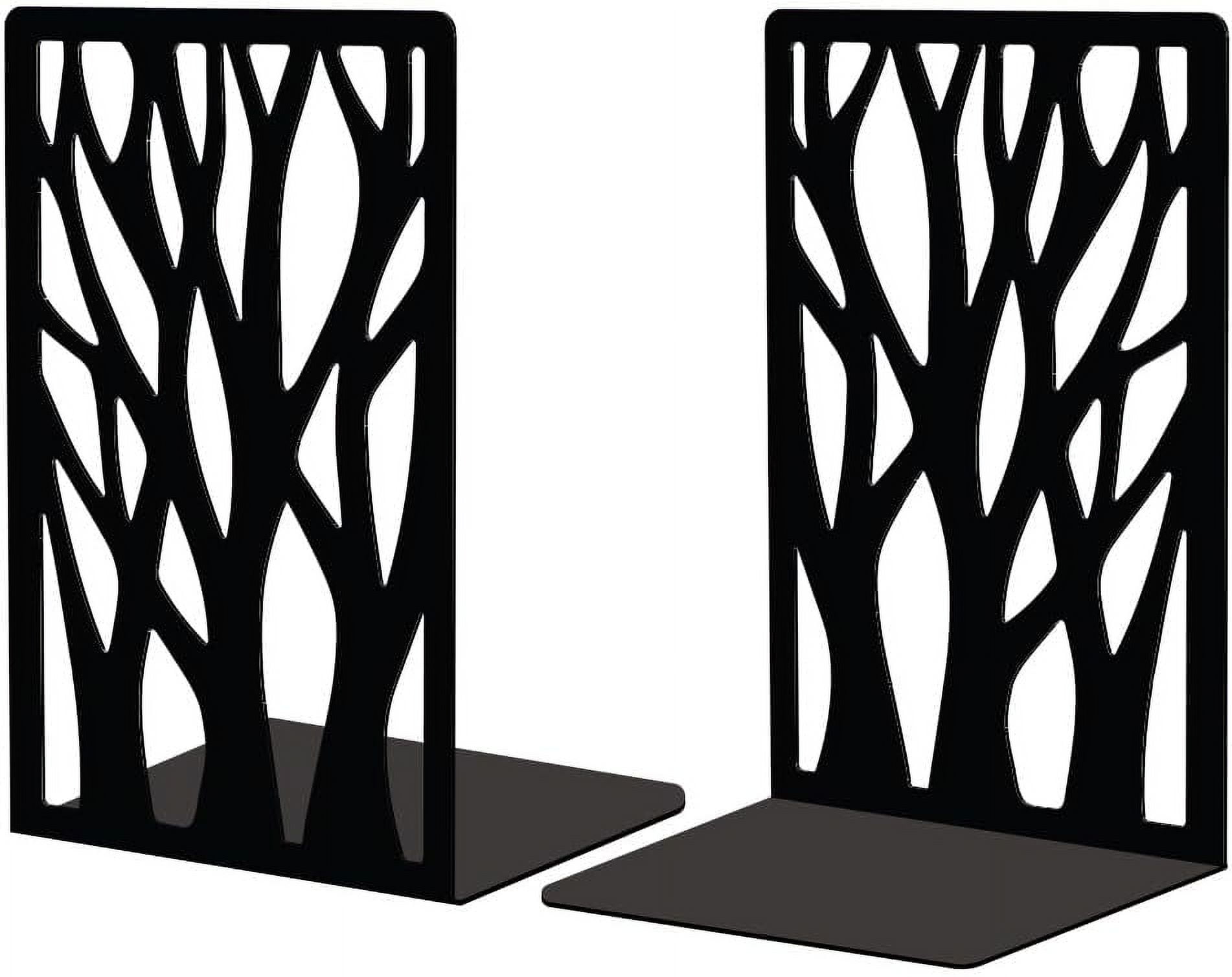 Hidove Metal Bookends for Shelves, Study Book Stoppers for Office, Desk ...