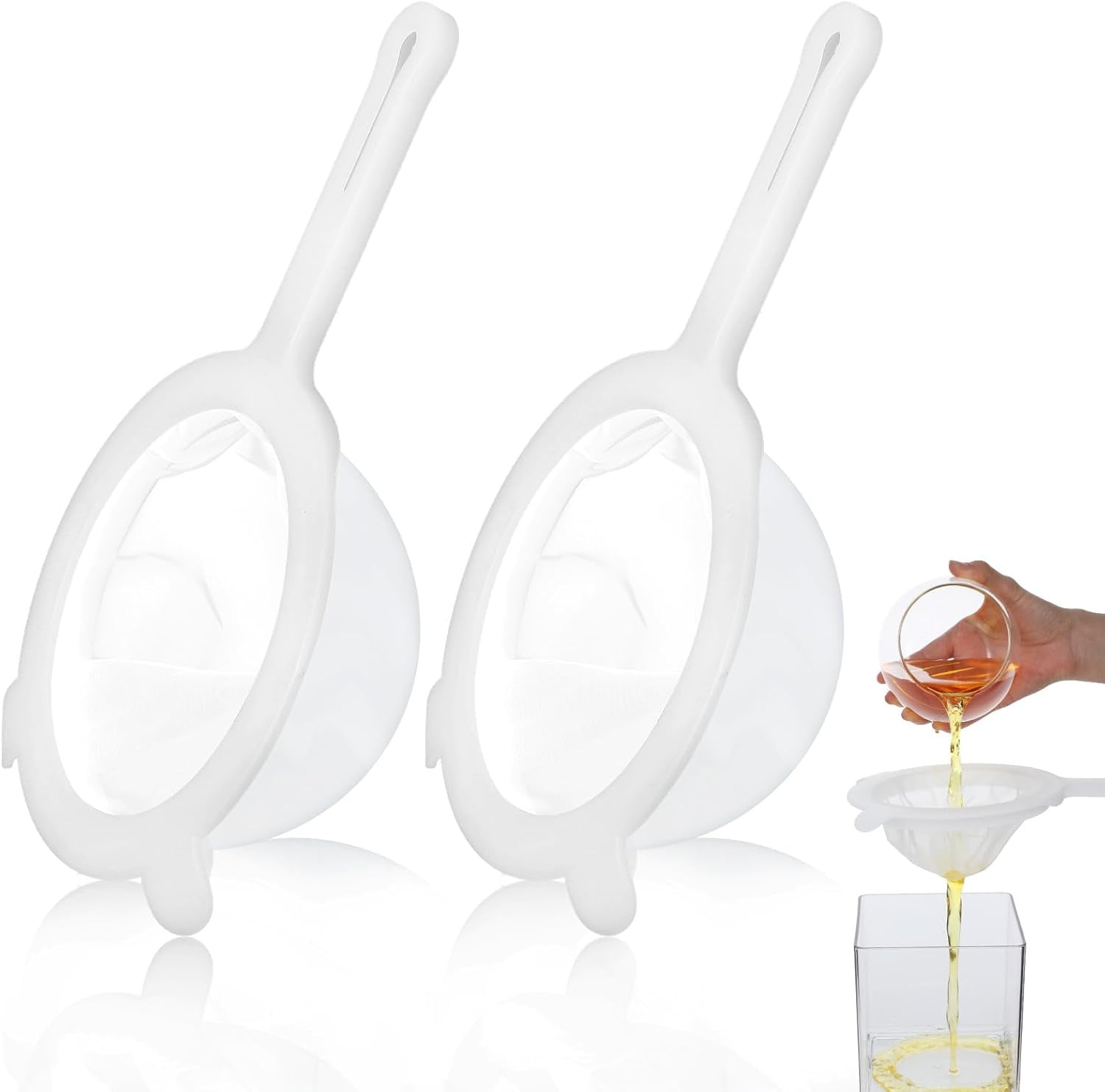 Hidove Multi-Purpose Strainer Set 2 Pack 100/200 Plastic Sieve Fine ...