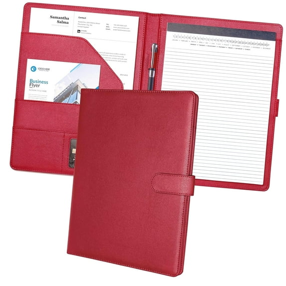 Hidove Padfolio Portfolio Folder, Faux Interview Resume Folder with ...