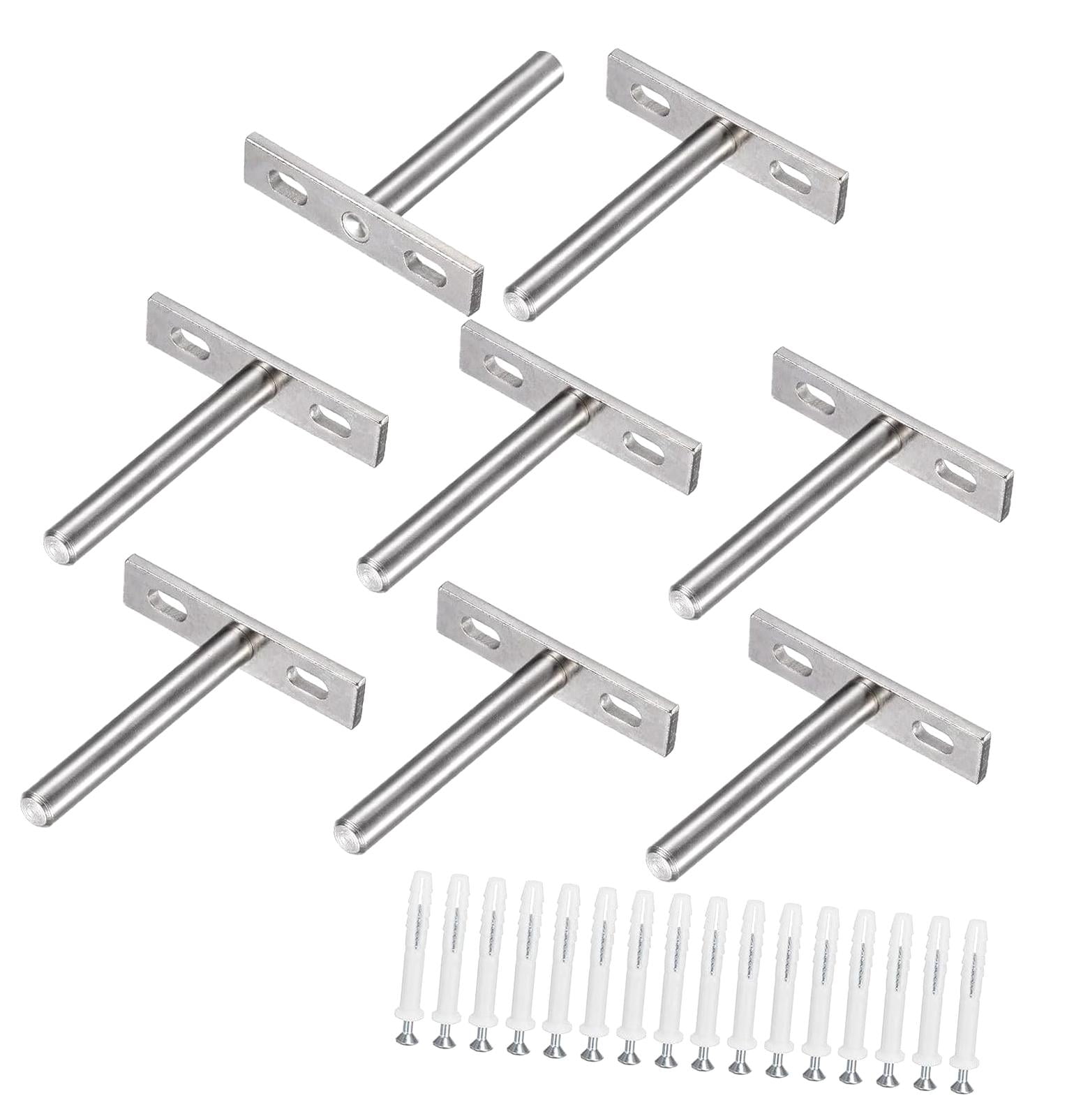 Hidove Pair of Floating Shelf Supports, 3 Inch Concealed Shelf Holders ...