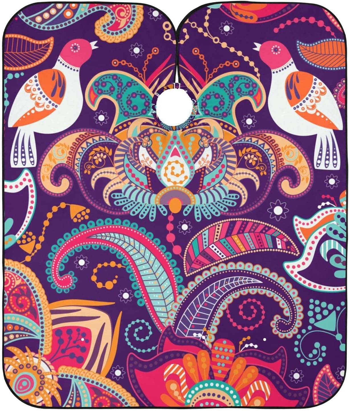 Hidove Paisley Bird Waterproof Barber Cape for Men Adjustable Neck Size ...