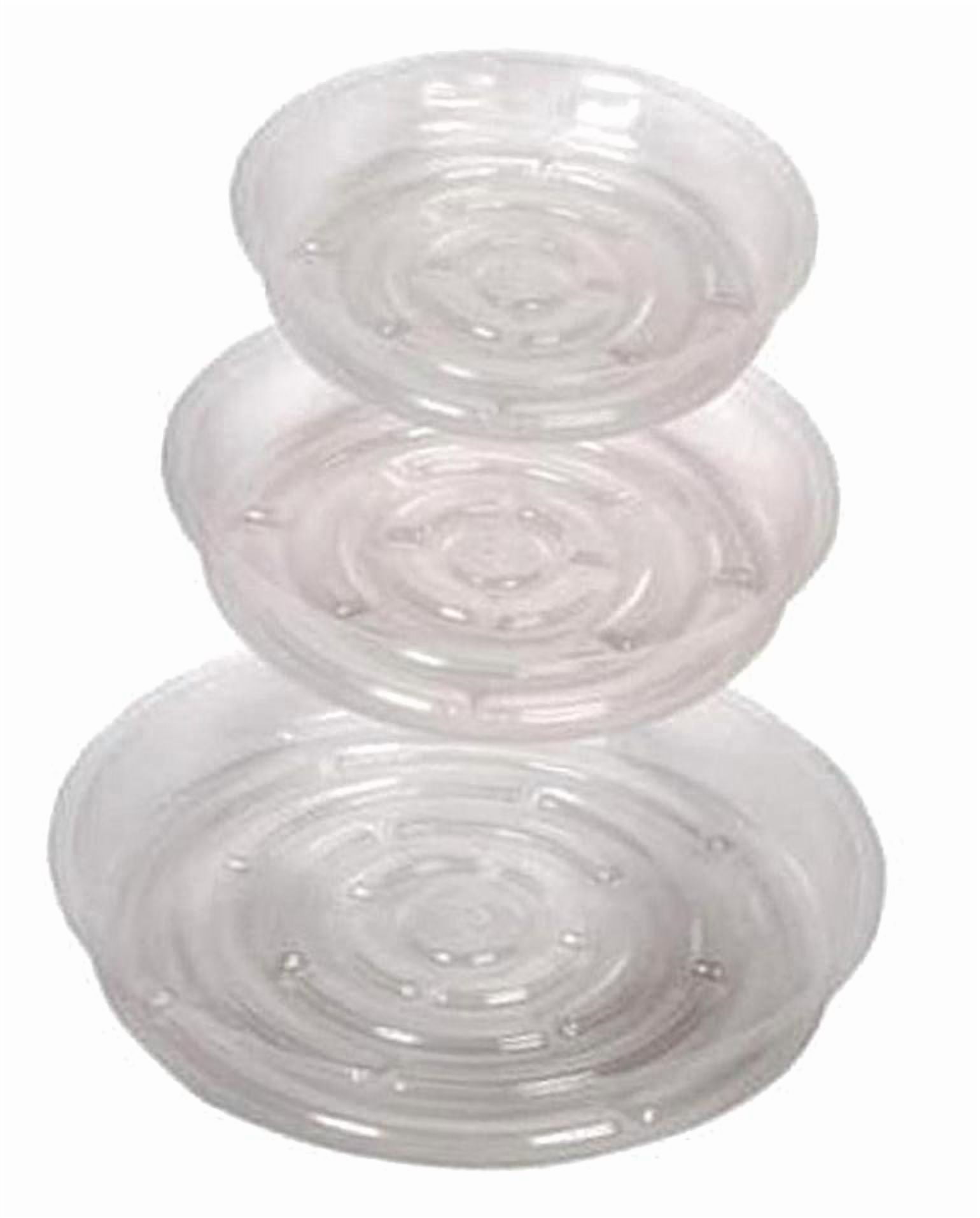 Hidove Plant Pot Saucers Clear Plastic Indoor Garden Assorted Sizes 13 ...