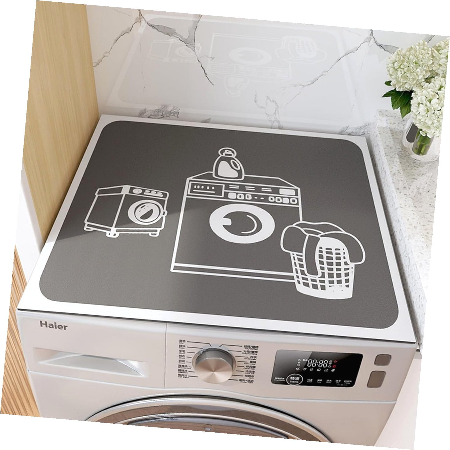 Hidove Print Washing Machine Mat for Top Load Washer and Dryer –sorbent ...