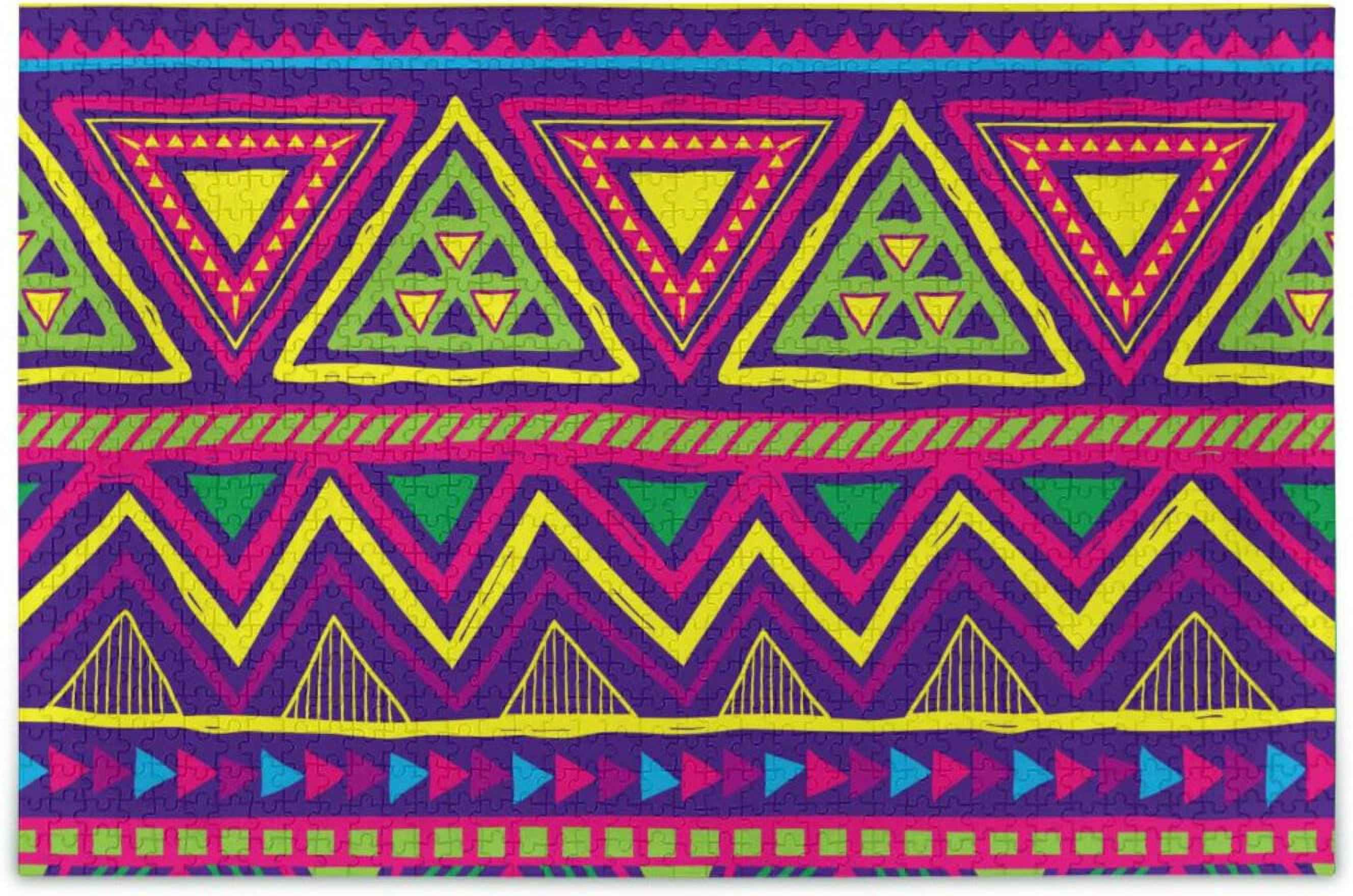 Hidove Purple Aztec Wooden Jigsaw Puzzles Intellectual Entertainment ...