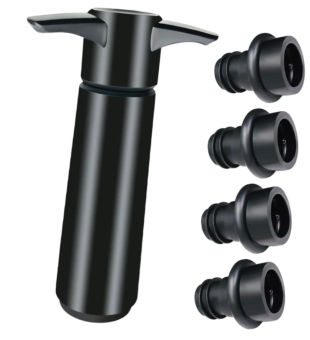 Hidove Saver Pump with 4 Vacuum Stoppers, Silicone Bottle Seals, Vacuum ...