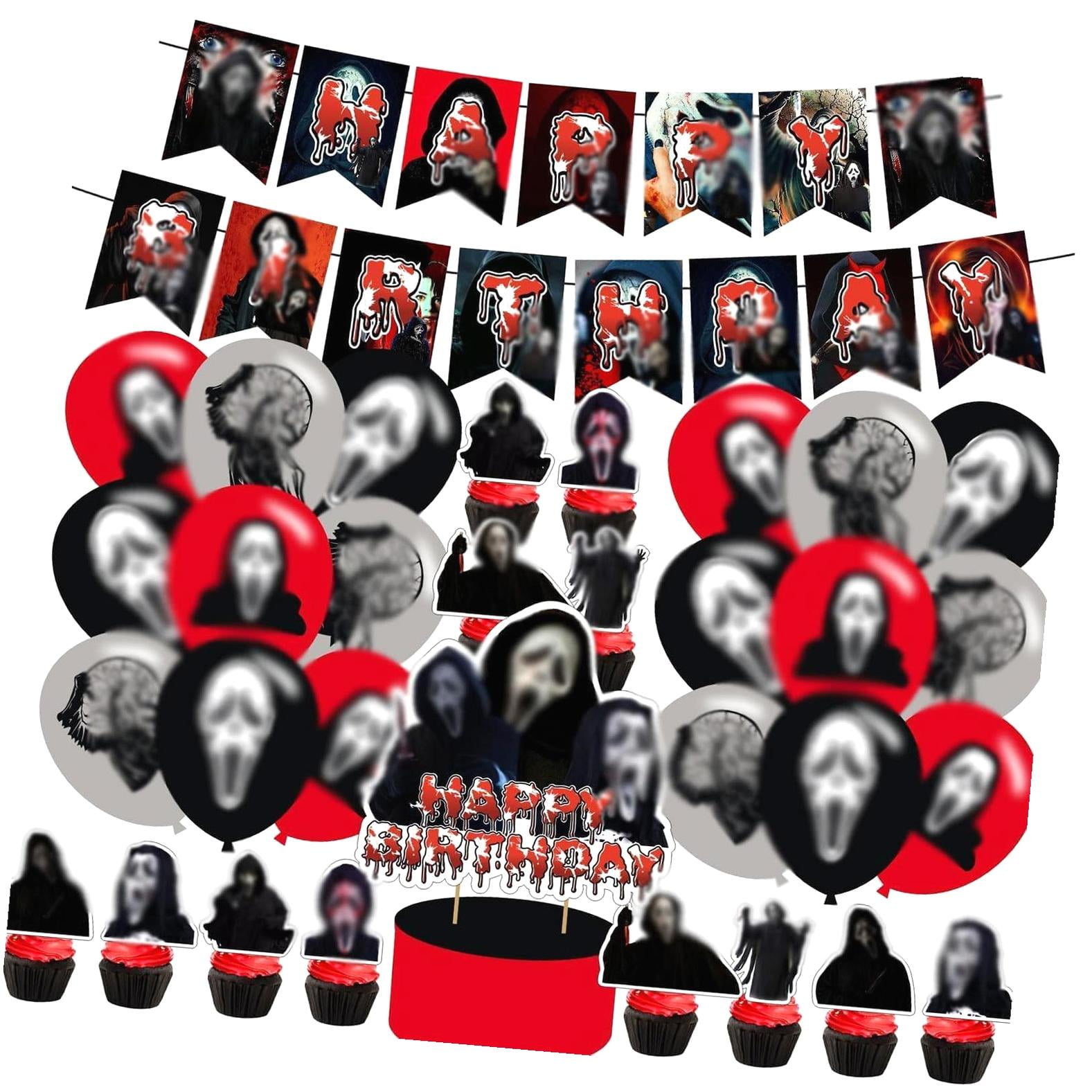 Hidove Scream 6 Birthday Party Decor,Horror Film Party Supplies ...