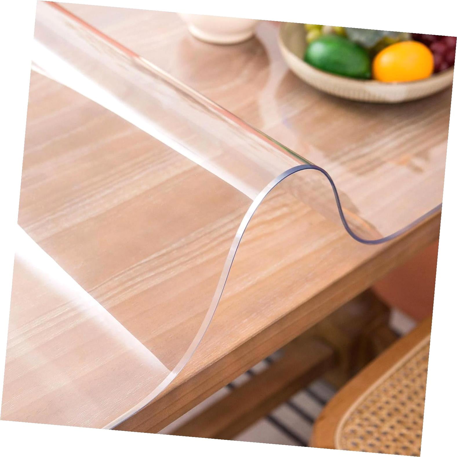 Hidove See-Through Table Mat, 24 x 36 Inch, 1.5mm Thick Plastic Cover ...