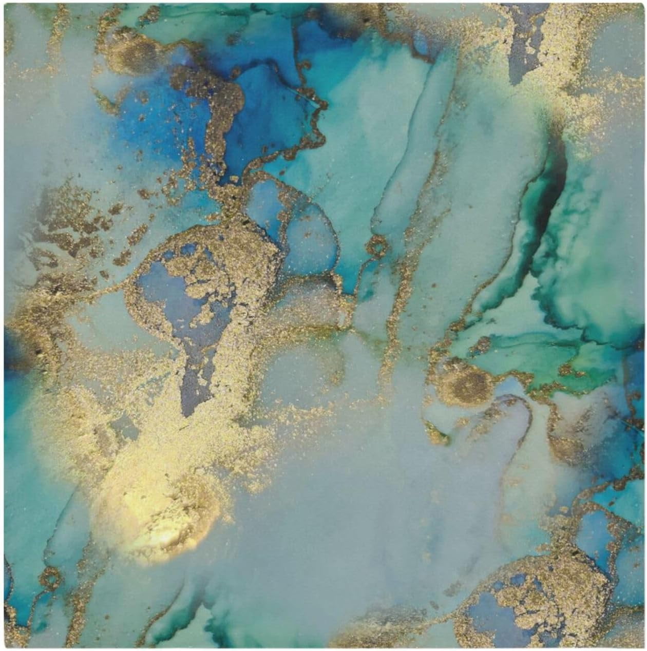 Hidove Set of 1 Gold Pink Marble Texture Satin Napkin Square 20 Inches ...