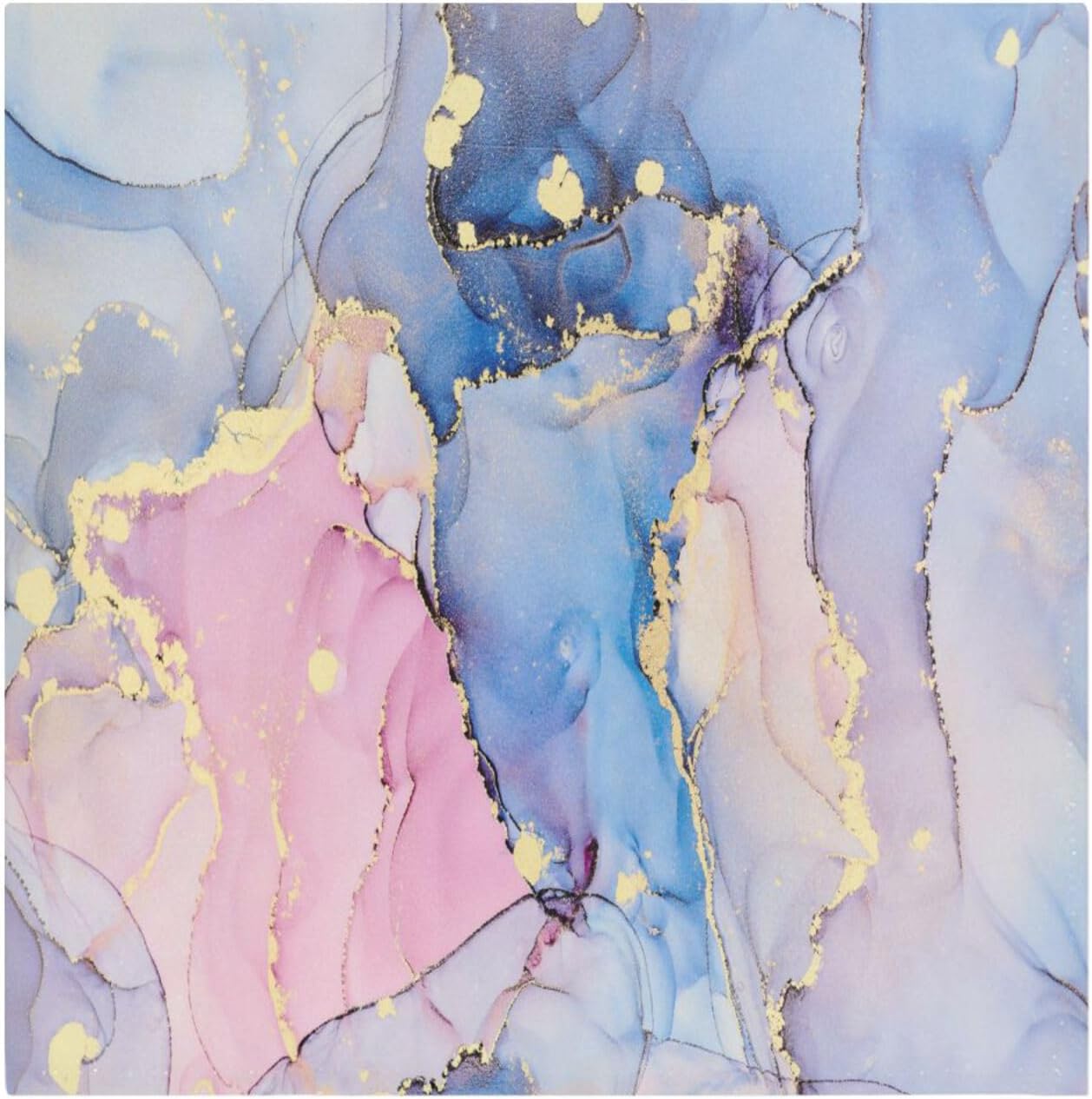 Hidove Set of 1 Marble Texture Satin Napkin Square 20 Inches Table ...