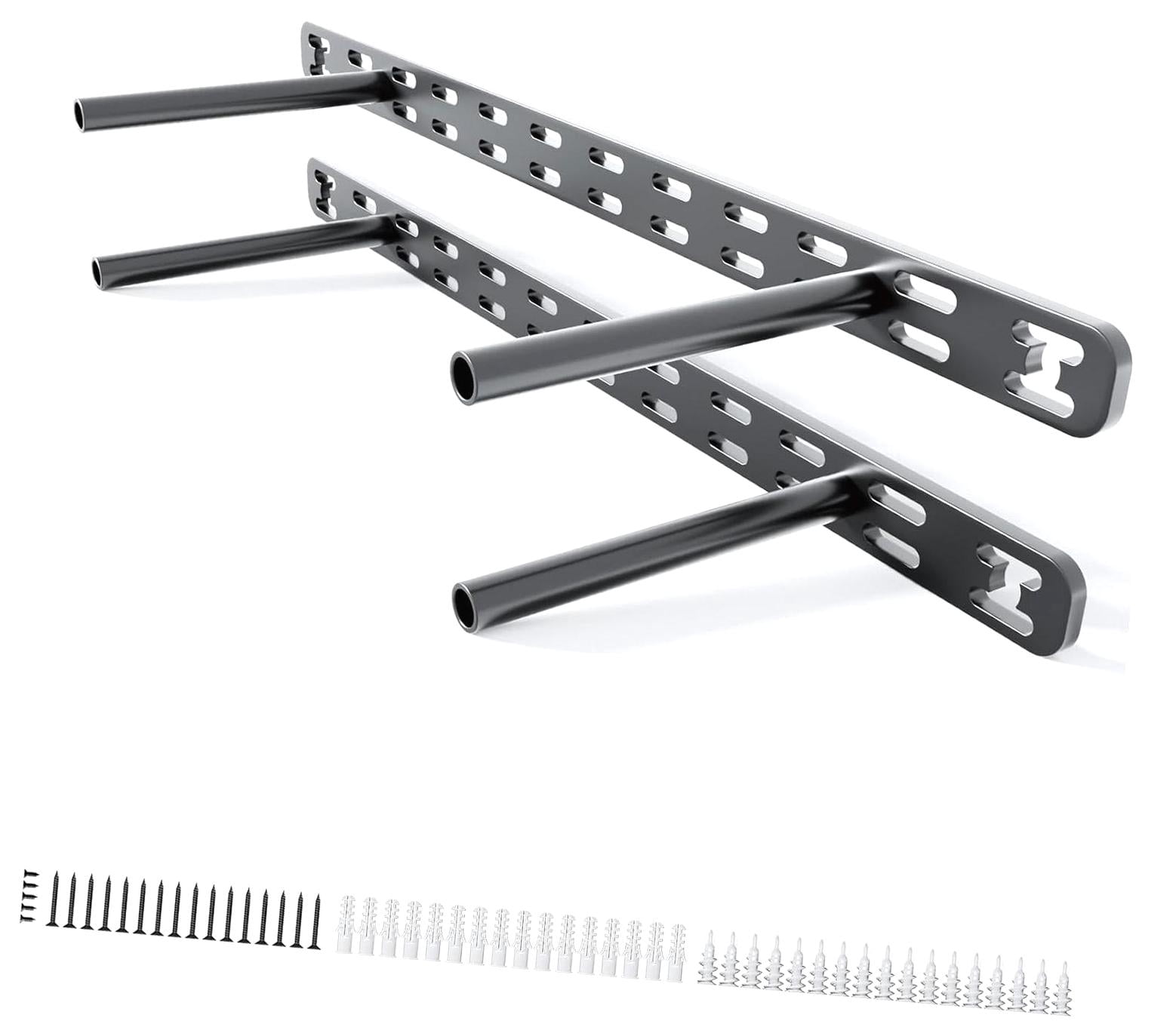 Hidove Set of 2 Heavy-Duty Floating Shelf Brackets, Decorative Hidden ...