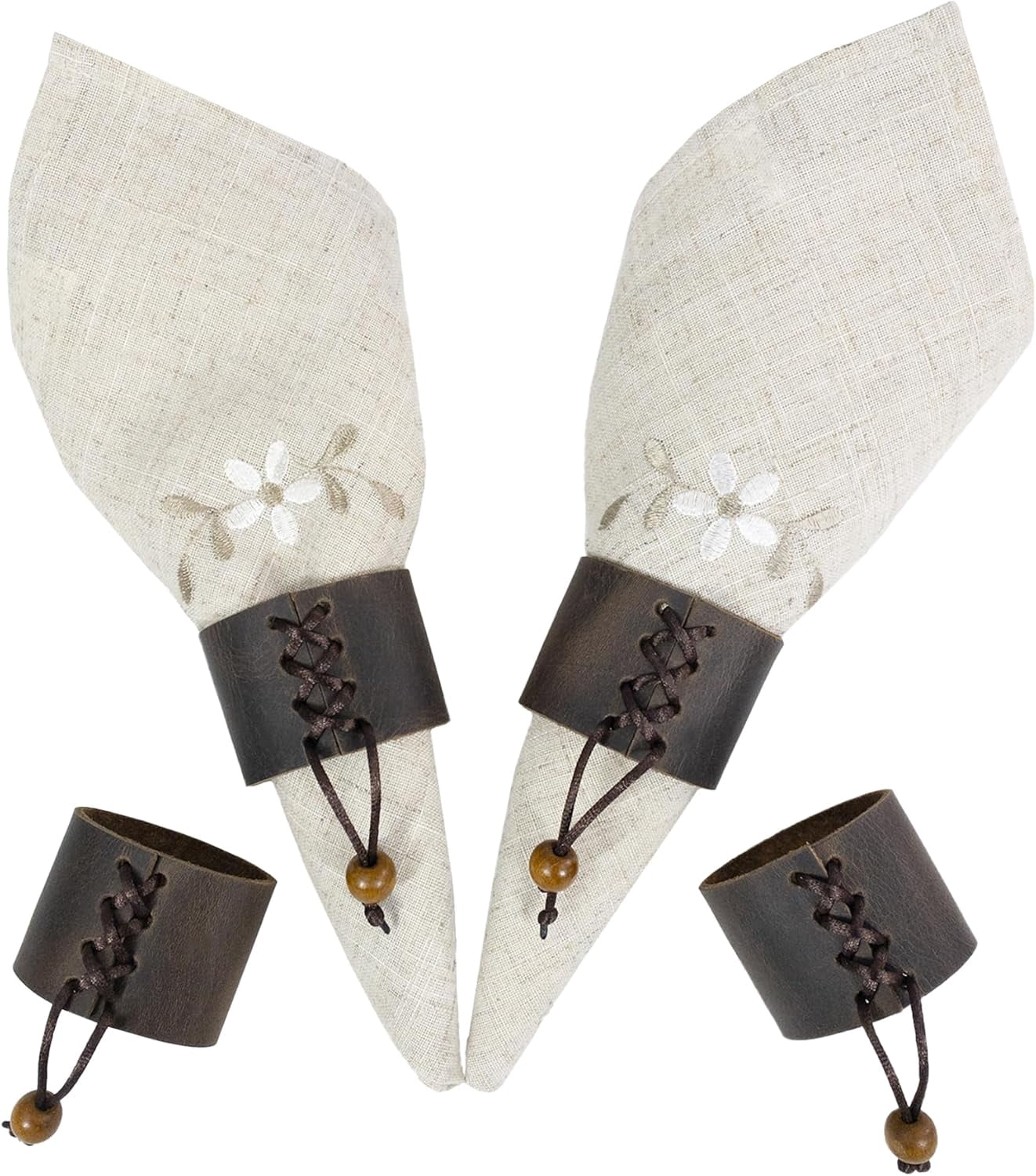 Hidove , Set of 4 Nkin Holders for Wedding Ceremonies, Dinner Parties ...