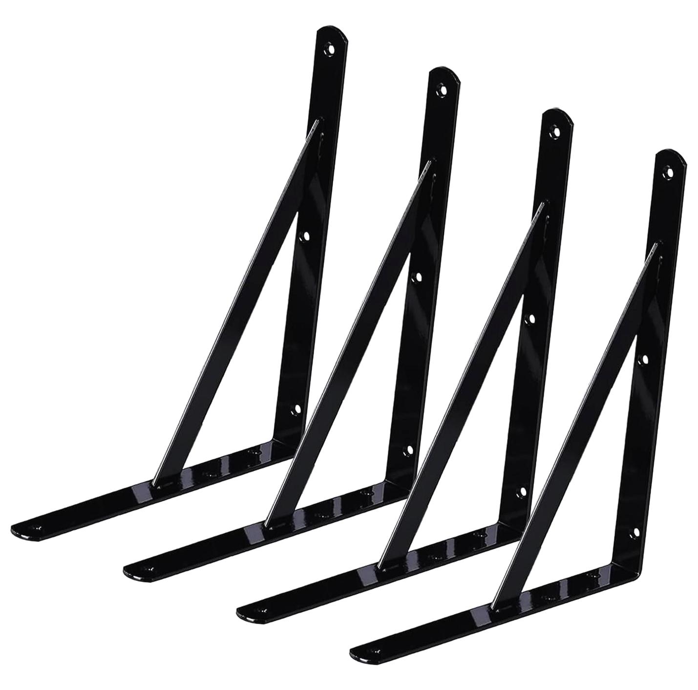 Hidove Shelf Brackets 4-Pack 14 Inch Heavy Duty Metal L Brackets for ...