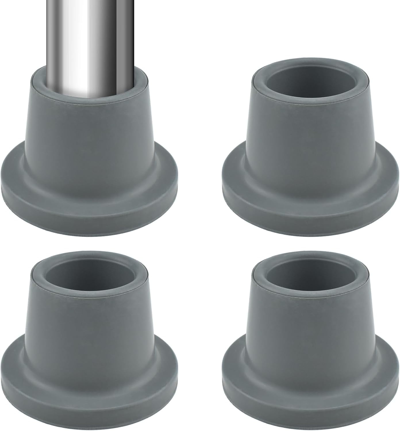 Hidove Shower Chair Feet, Rubber Tips with Metal Insert for Shower ...