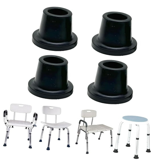 Hidove Shower Chair Leg Caps Feet 4 Pack Shower Chair Tips Rubber Feet ...